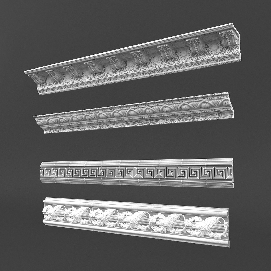 3D Classic Ceiling Pattern 04 - TurboSquid 1517149