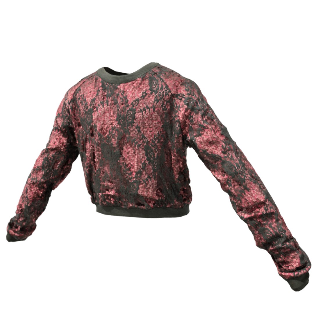 Red Glitter Jacket Obj