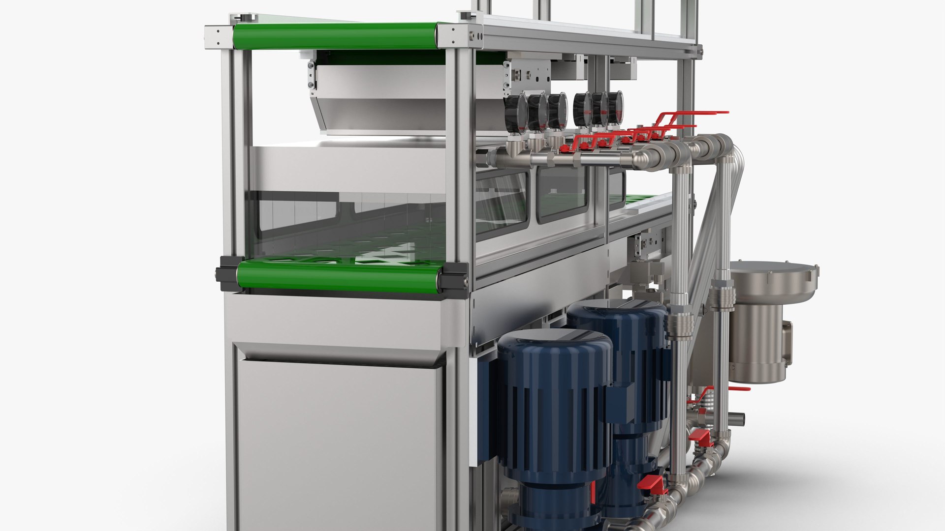 3D Automatic Hardware Cleaning And Conveying Machine - TurboSquid 2038328