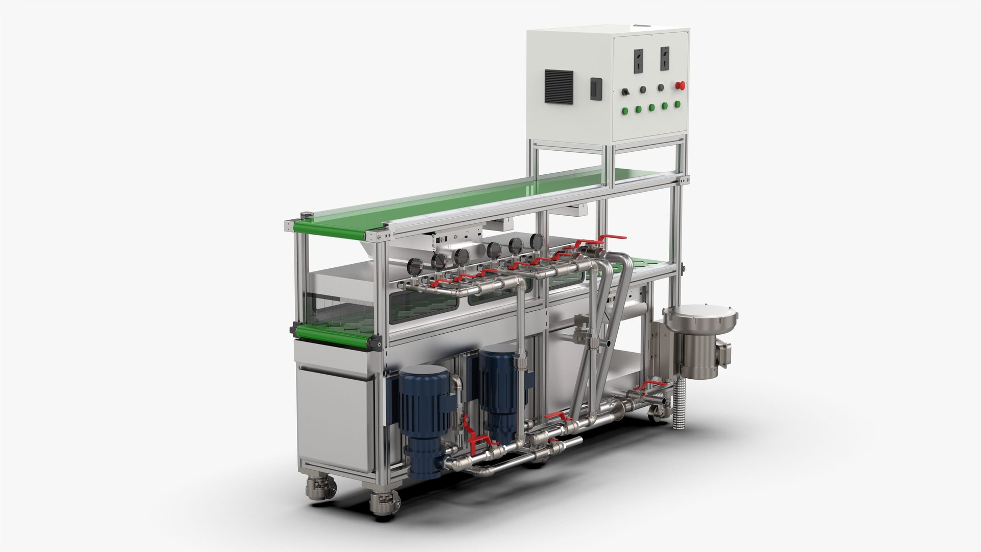3D Automatic Hardware Cleaning And Conveying Machine - TurboSquid 2038328