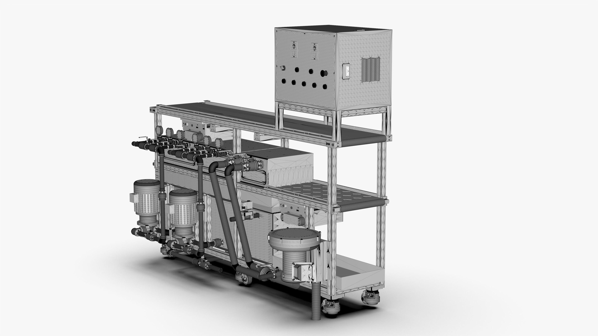 3D Automatic Hardware Cleaning And Conveying Machine - TurboSquid 2038328