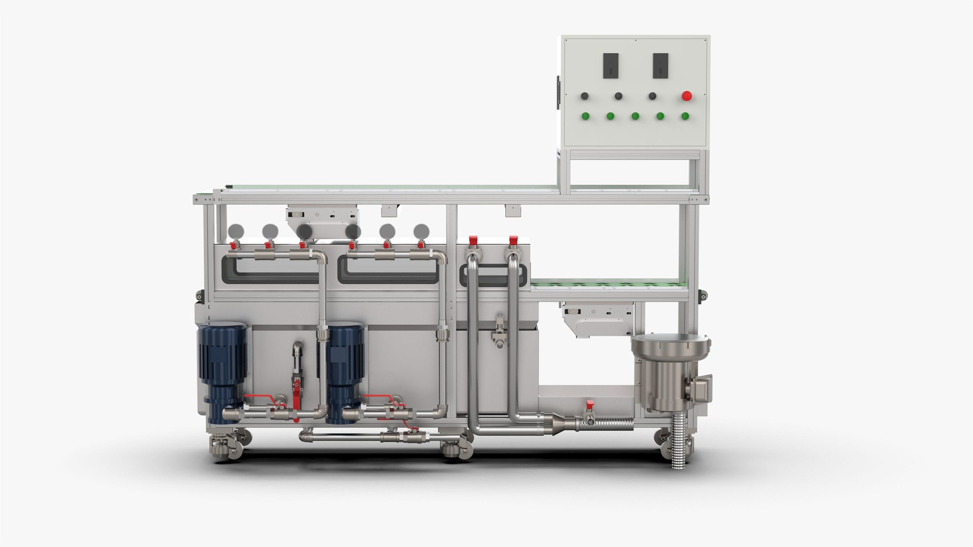 3D Automatic Hardware Cleaning And Conveying Machine - TurboSquid 2038328