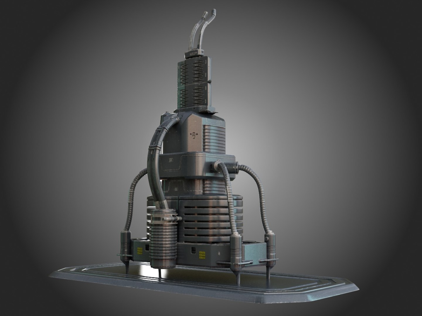 3d Enigine Reactor Model