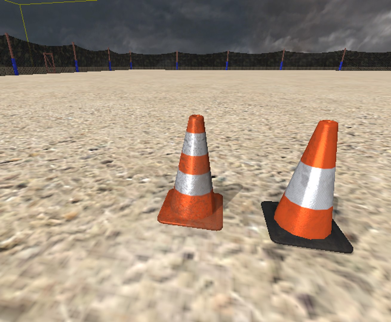 Traffic Cones Small Low Poly Game Ready 3D - TurboSquid 2078722