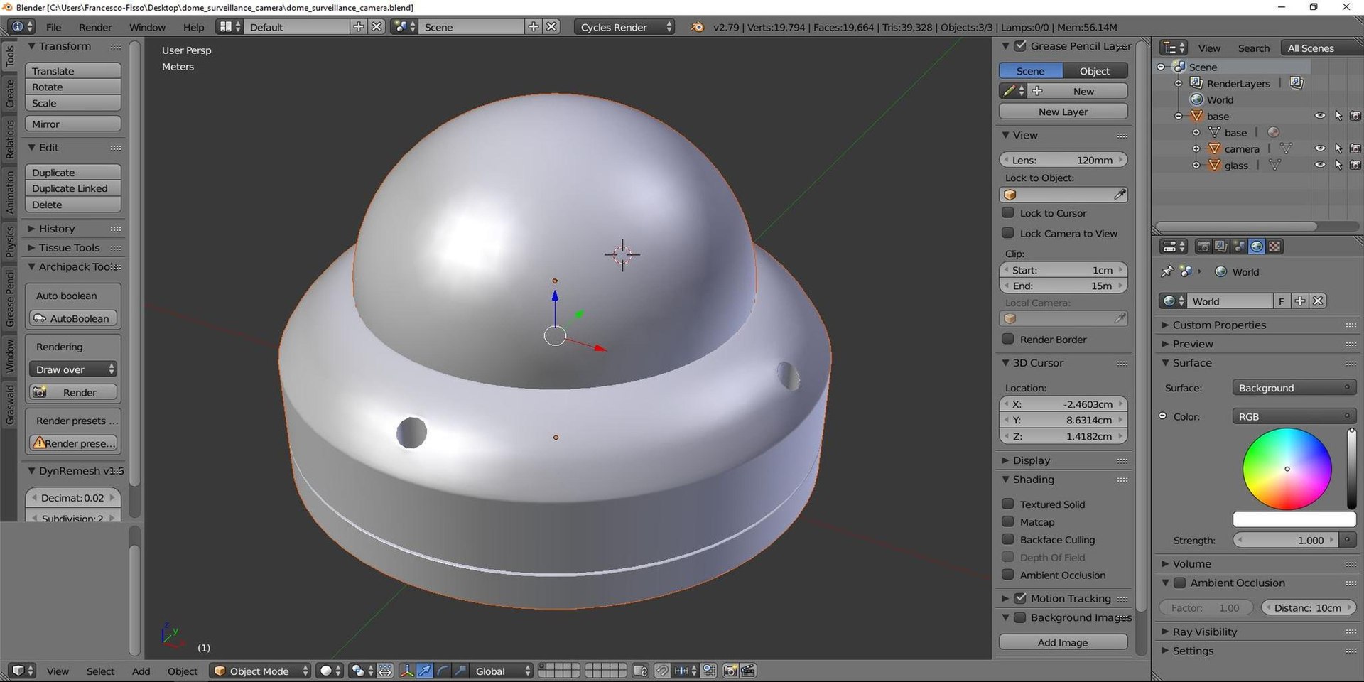 Dome Surveillance Camera 3D Model - TurboSquid 1417852