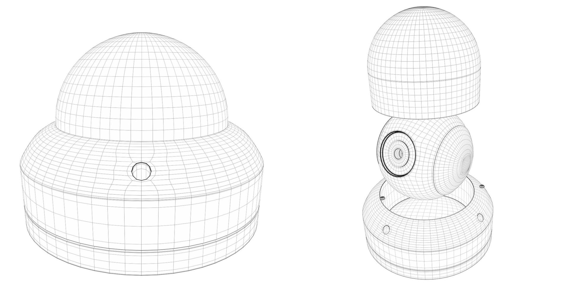 Dome Surveillance Camera 3D Model - TurboSquid 1417852