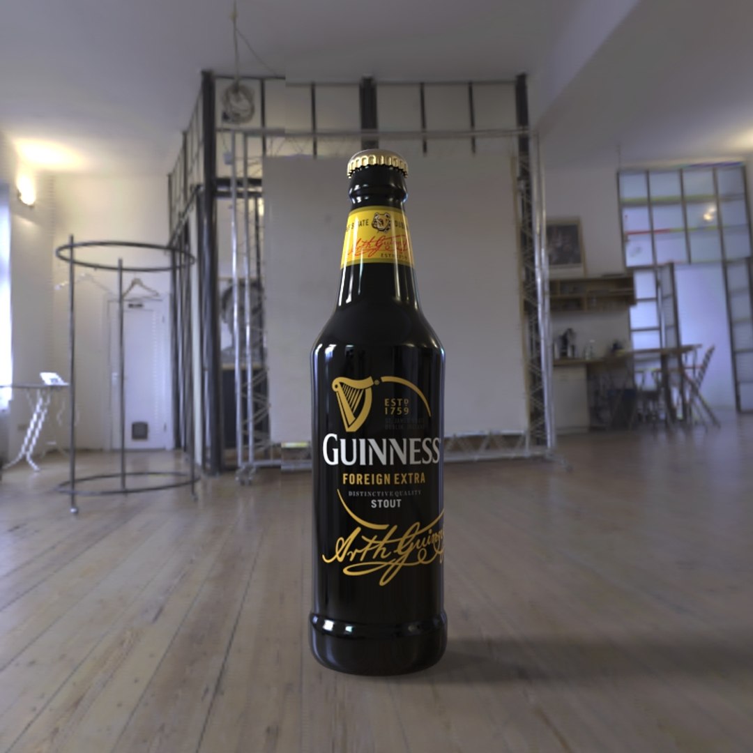 3D Model Guinness Bottle - TurboSquid 1155568