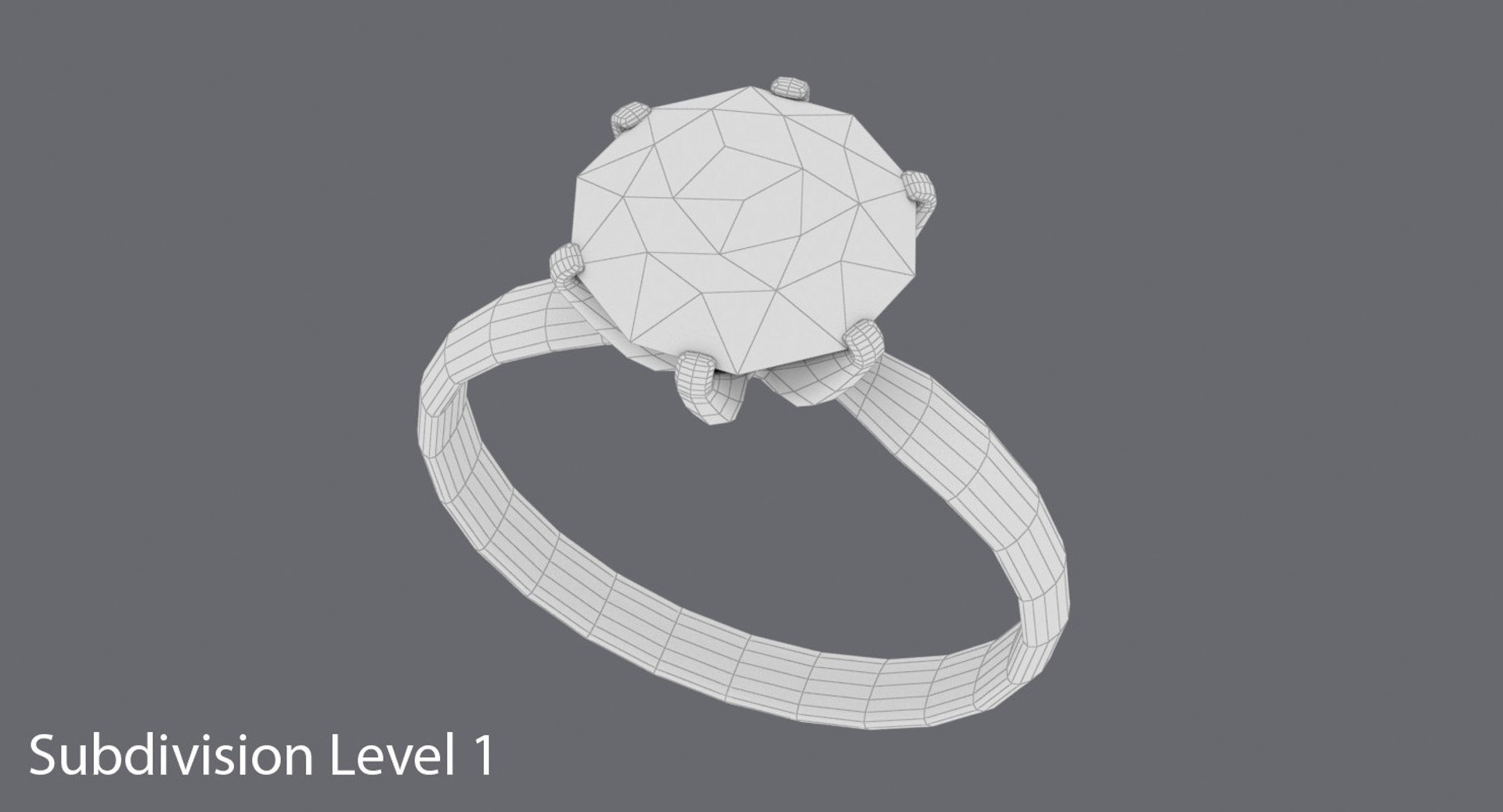 3d Model Diamond Ring