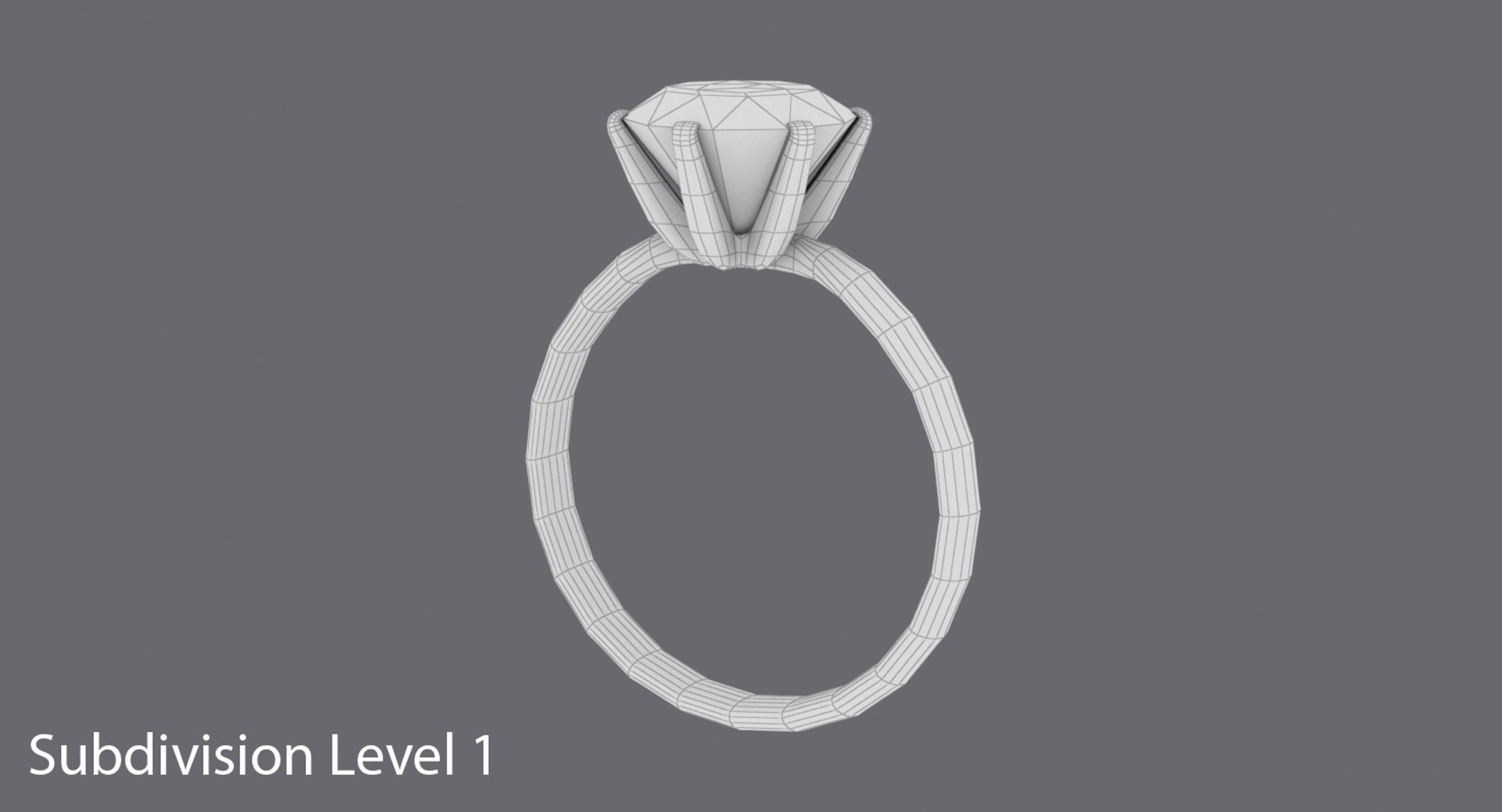 3d Model Diamond Ring