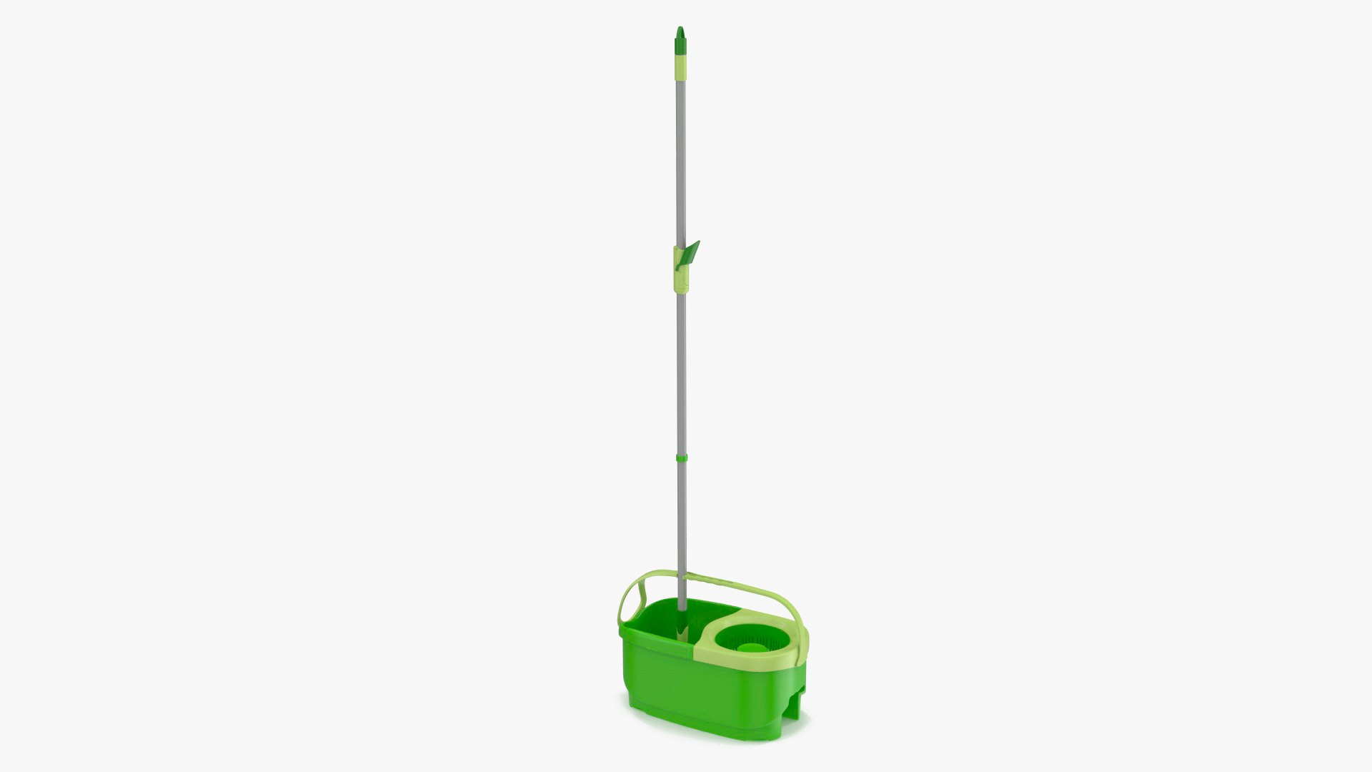 Plastic Bucket With Mop Green 3D Model - TurboSquid 2151215