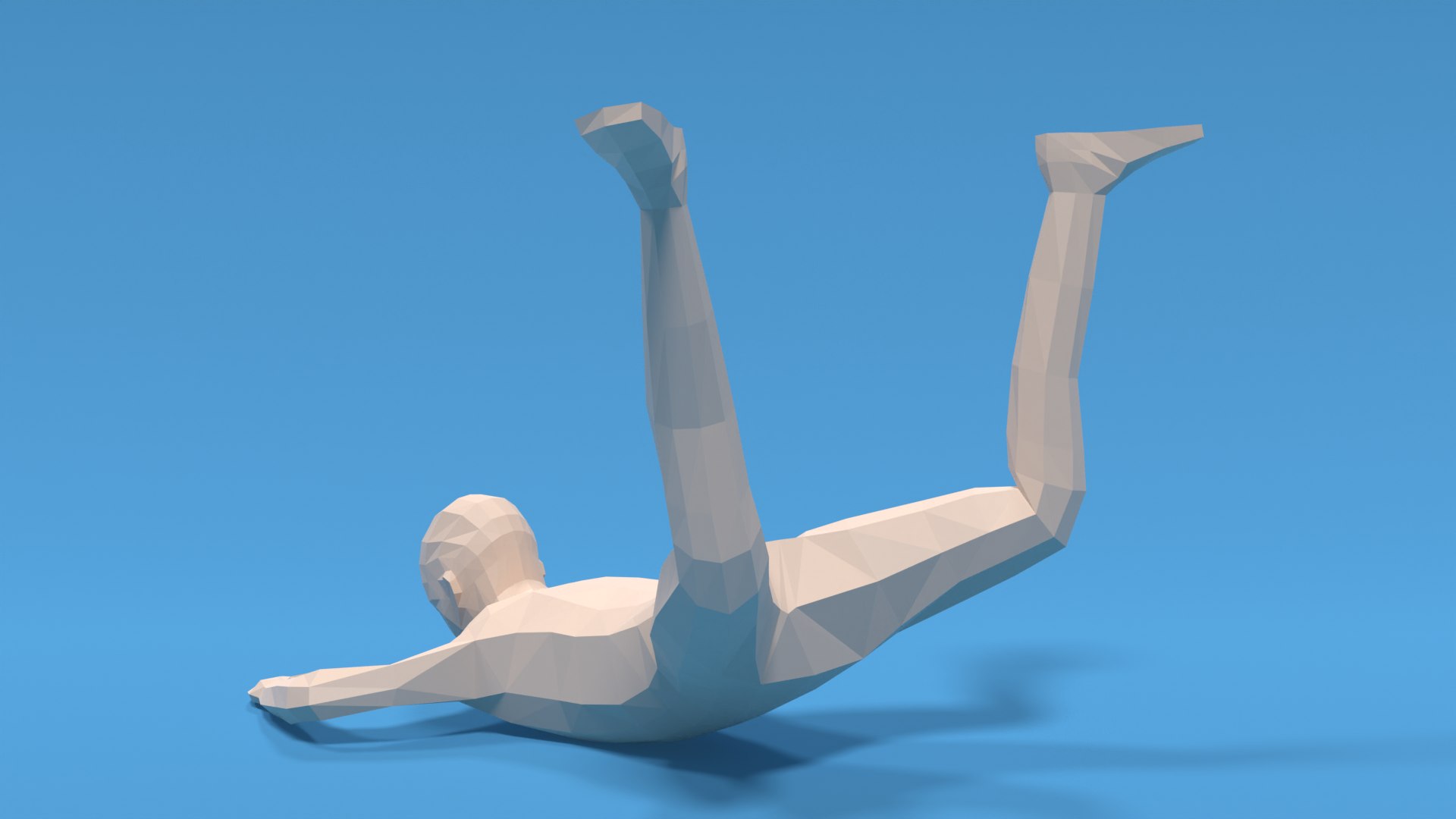 3D Low Poly Falling Kid - TurboSquid 1867631