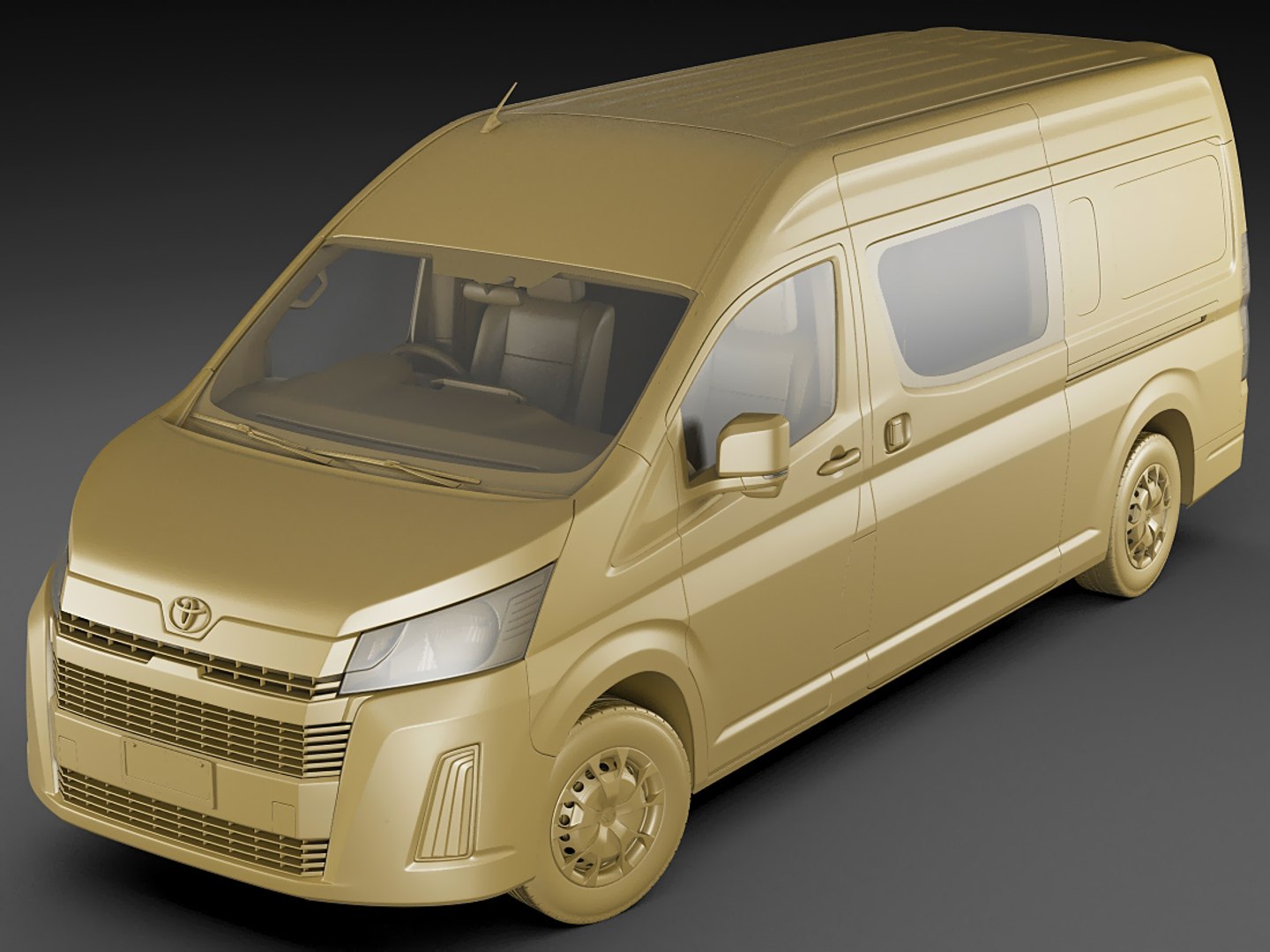 Toyota Hiace Van 3D Model - TurboSquid 1427824