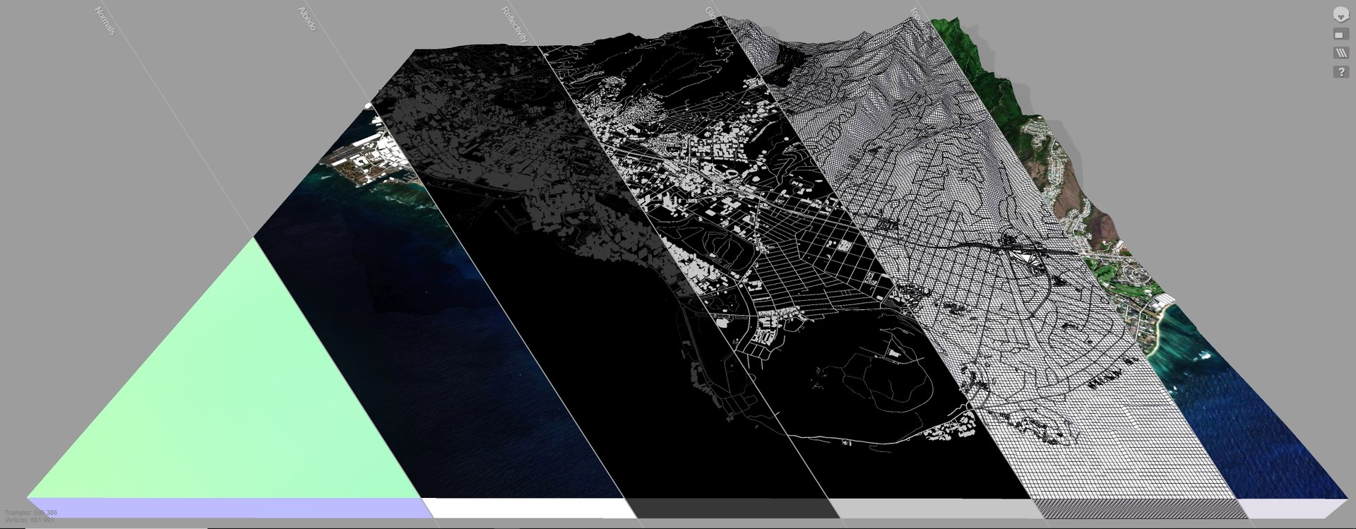 3D Cityscape Honolulu Hawaii - TurboSquid 1944342