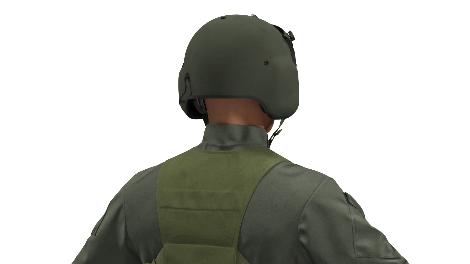 helicopter pilot 3d model