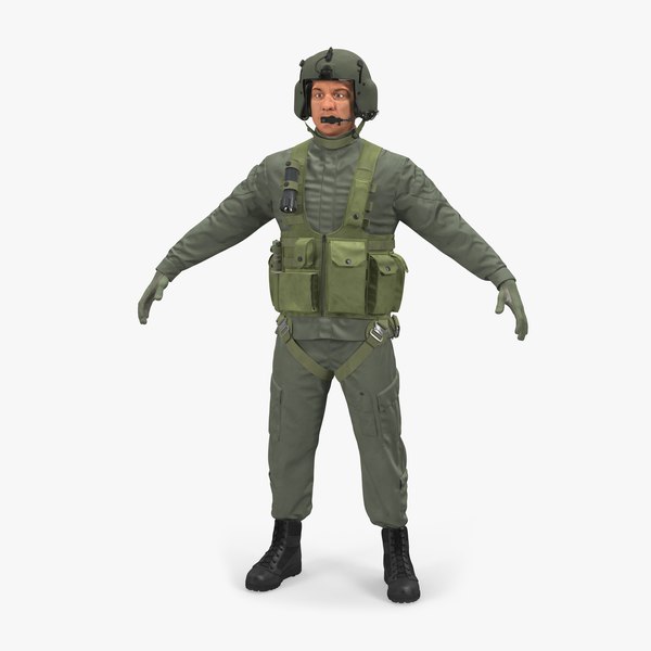 helicopter pilot 3d model