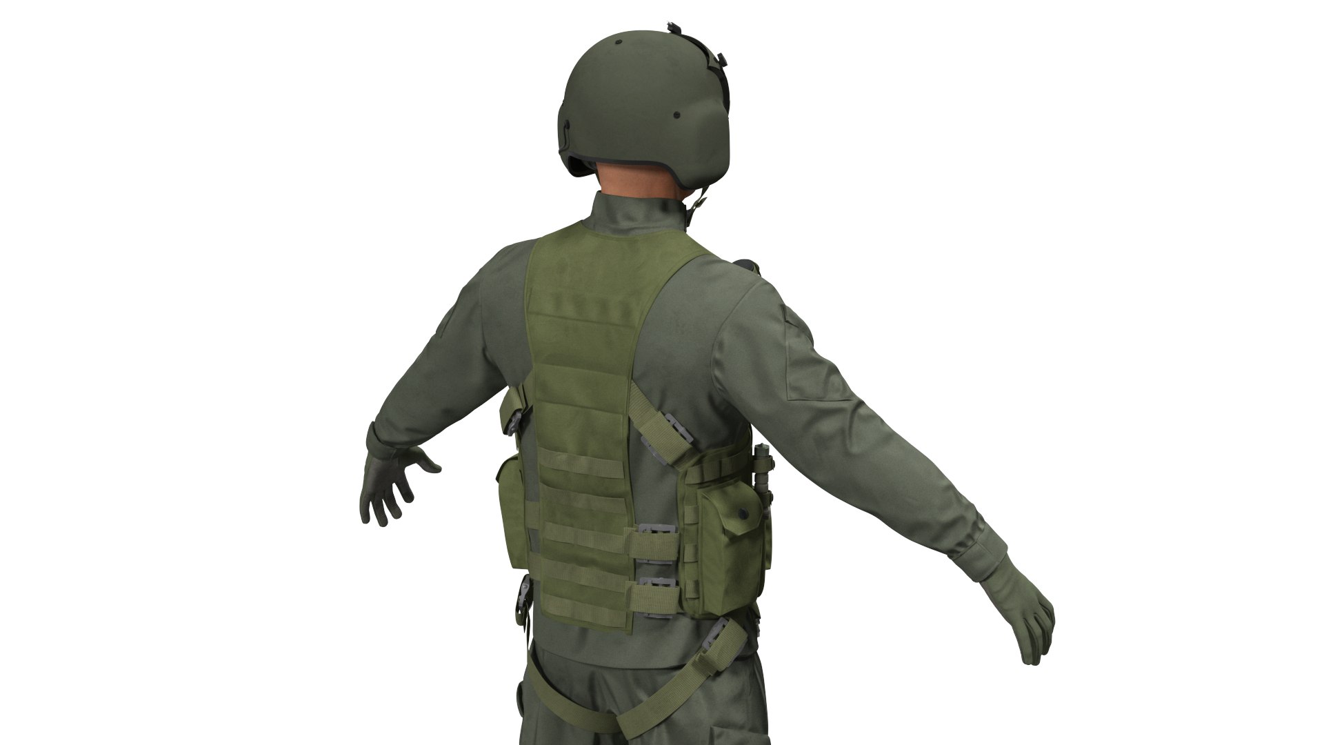 Helicopter Pilot 3d Model