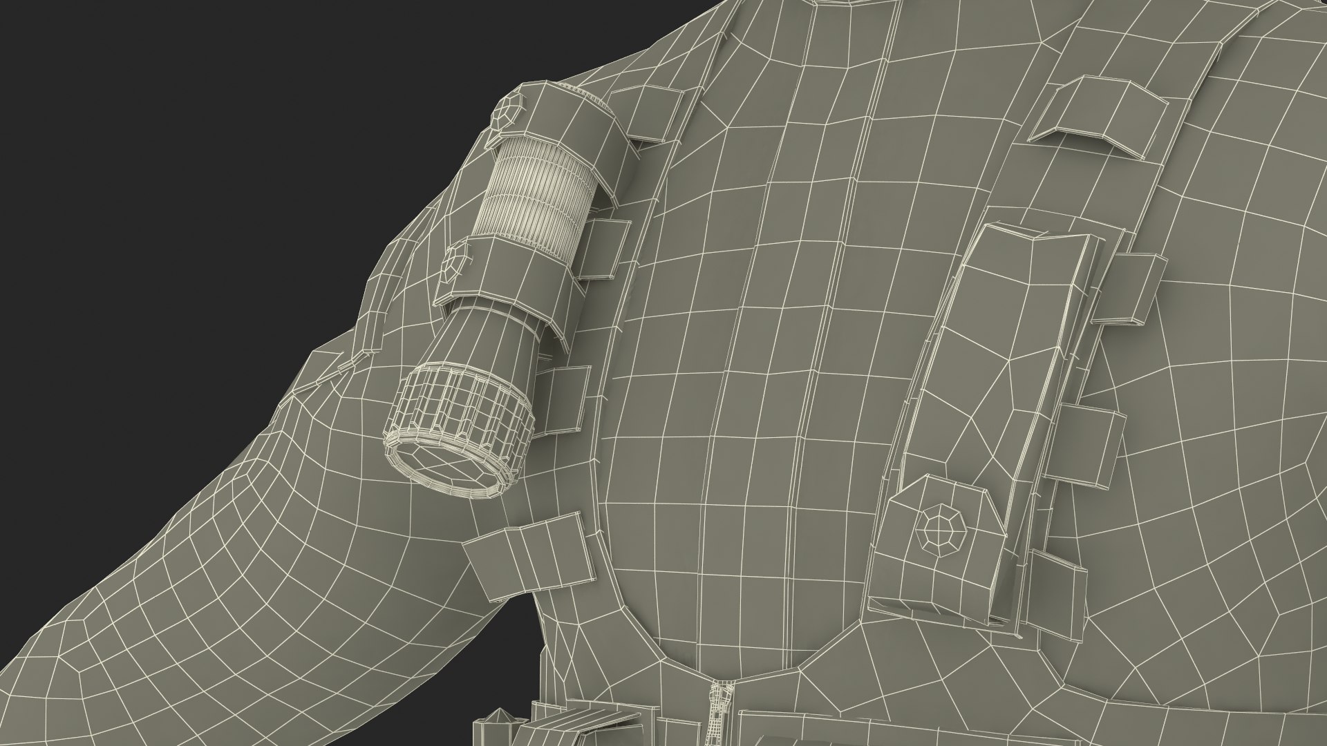 Helicopter Pilot 3d Model