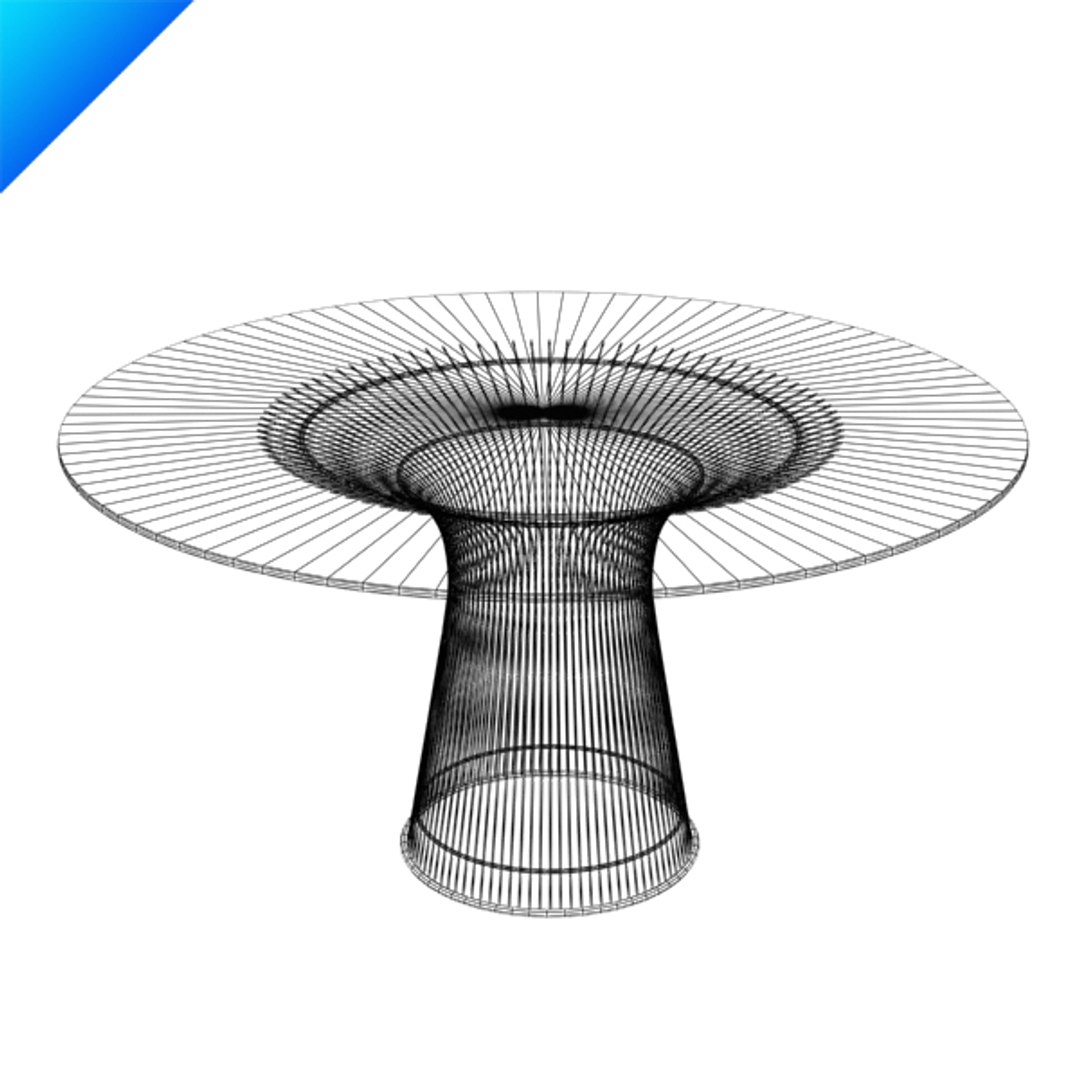 Platner Dining Table 3d Max