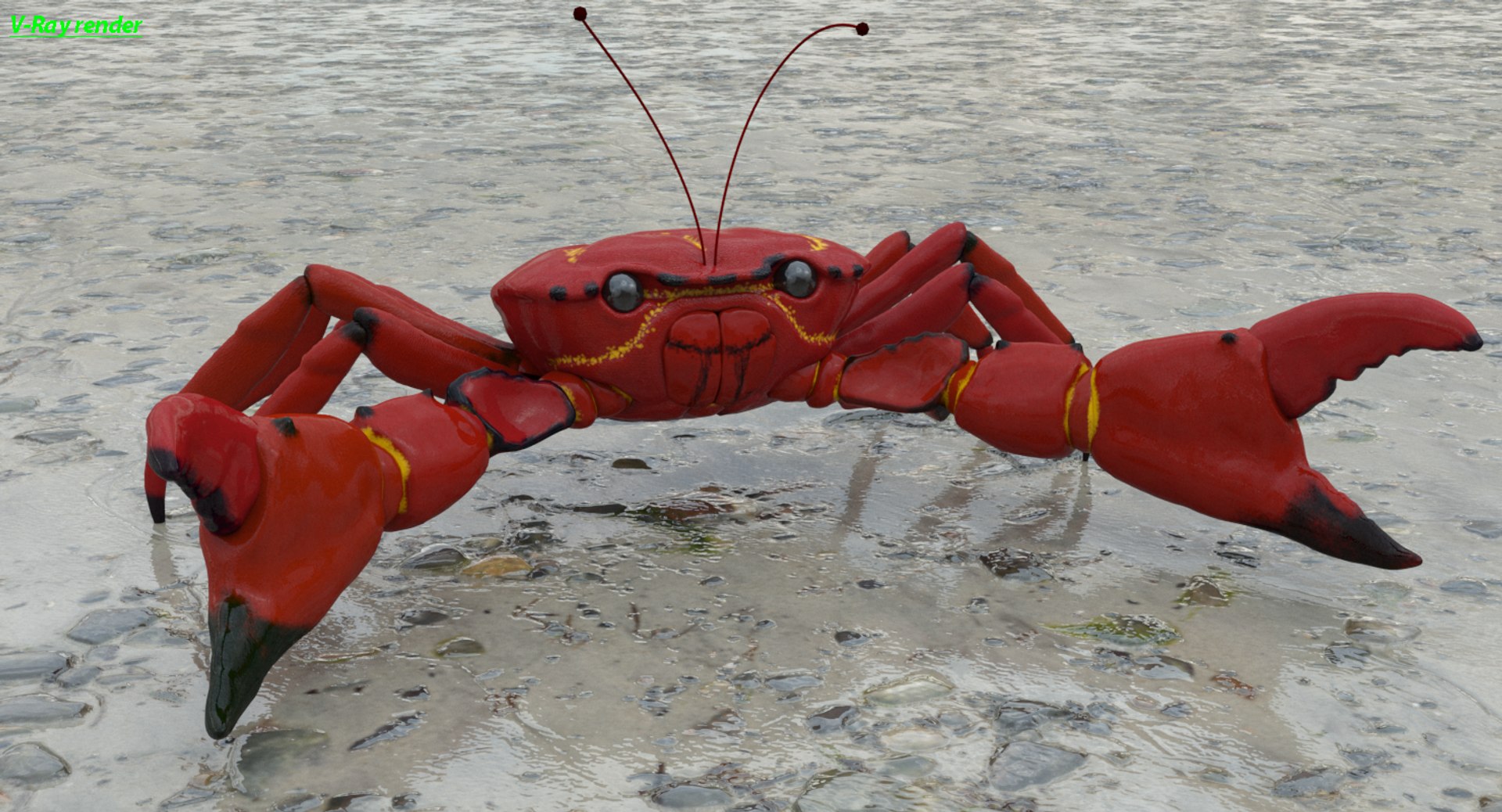 3D crab model - TurboSquid 1316330