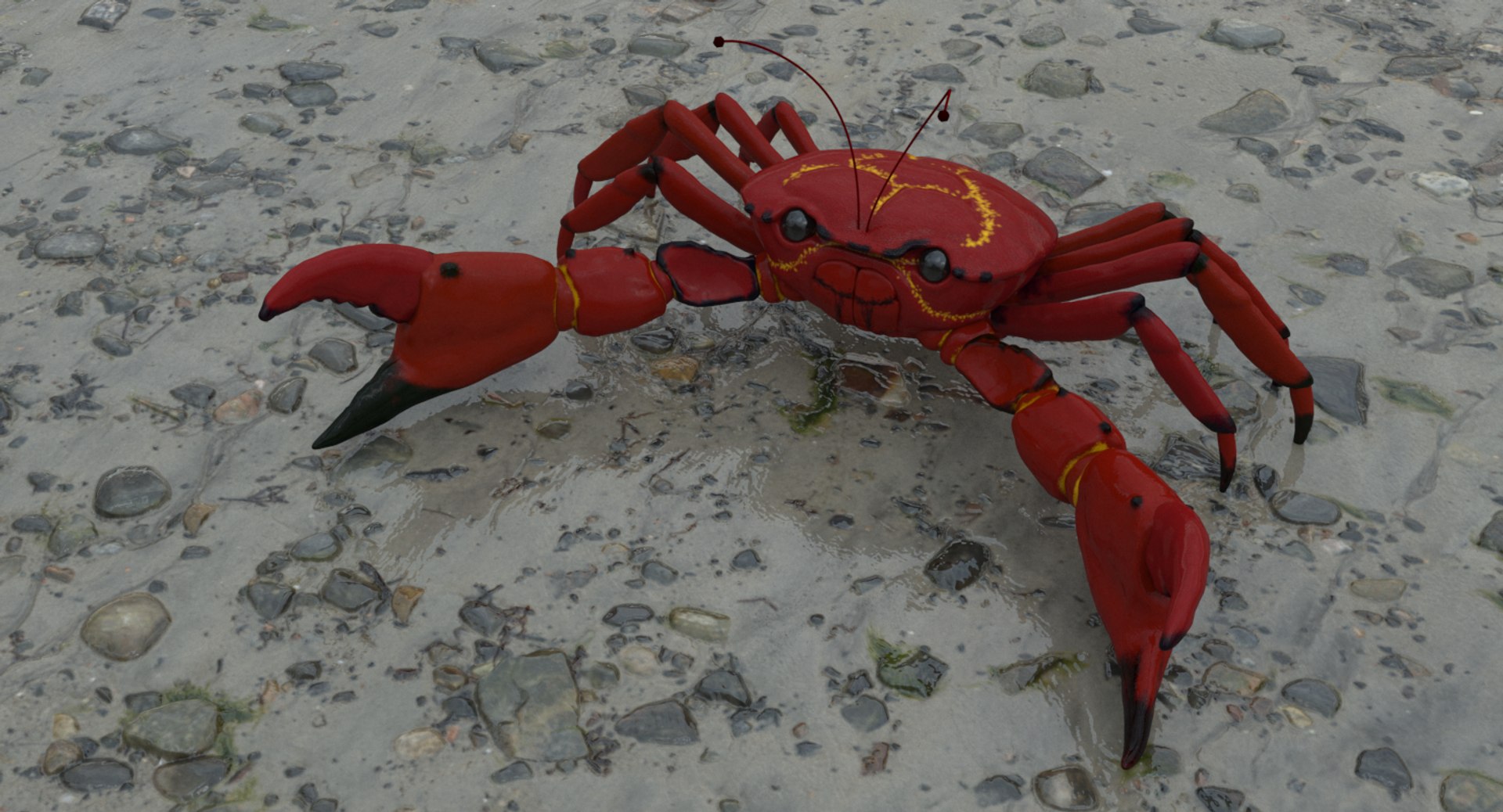 3D crab model - TurboSquid 1316330
