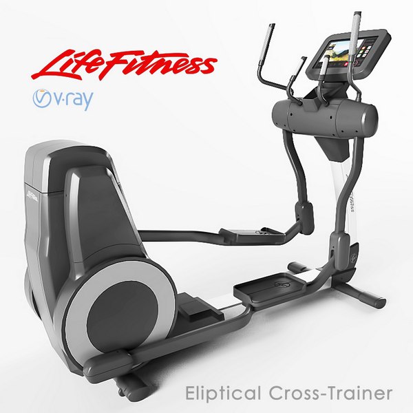 3D модель Elliptical Cross-Trainer Life Fitness - TurboSquid 2048364