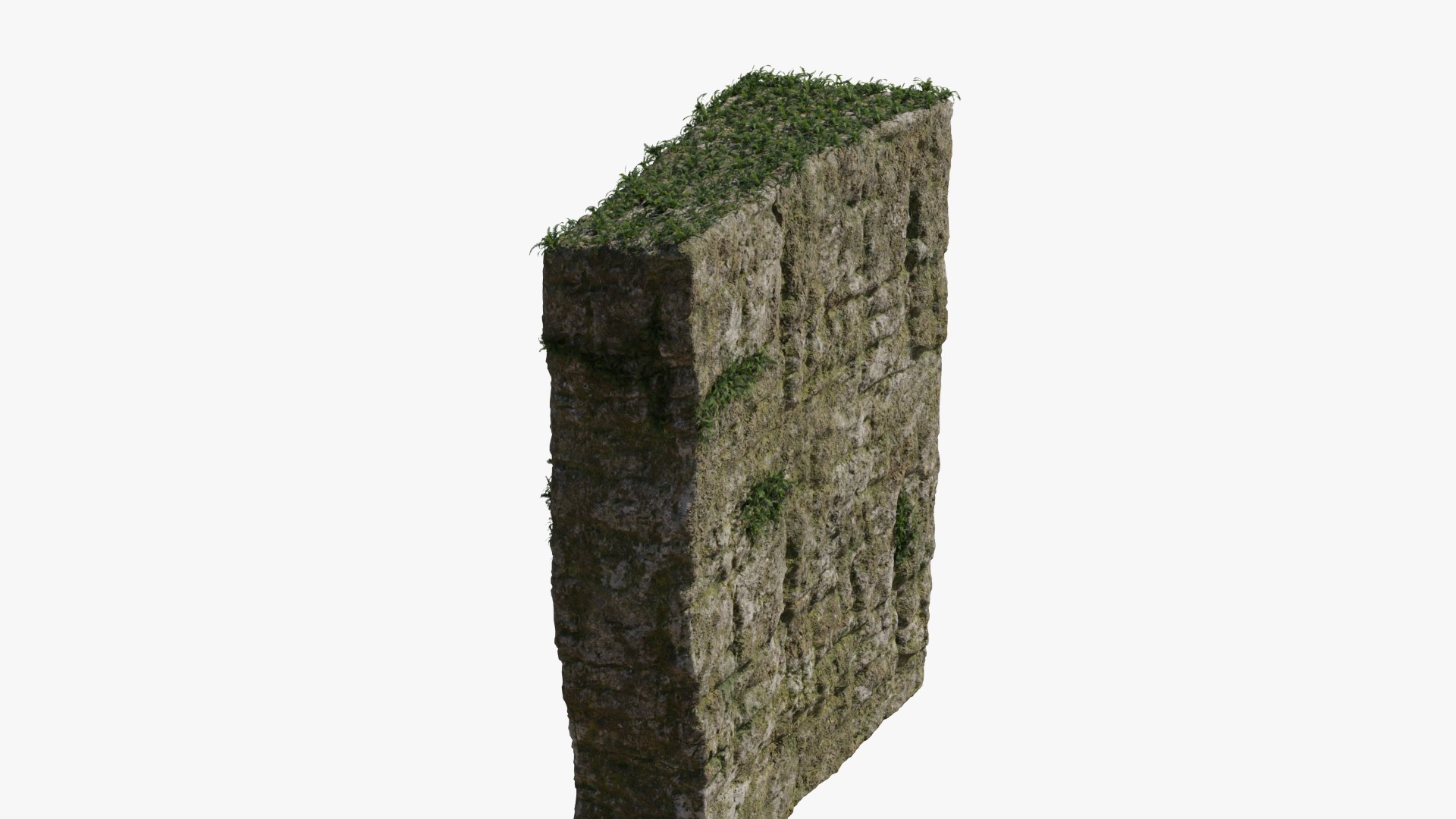 3D Rock Mossy Cliff Model - TurboSquid 2238794