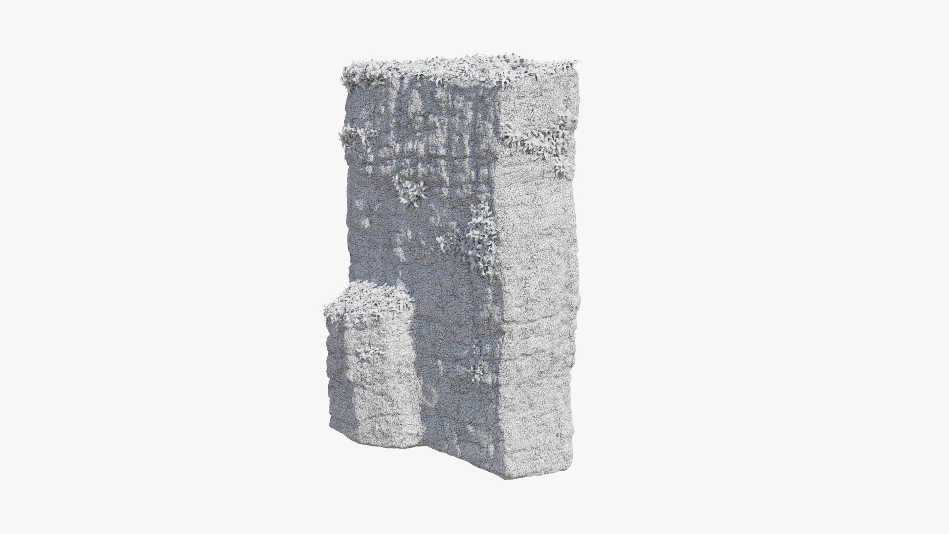 3D Rock Mossy Cliff Model - TurboSquid 2238794
