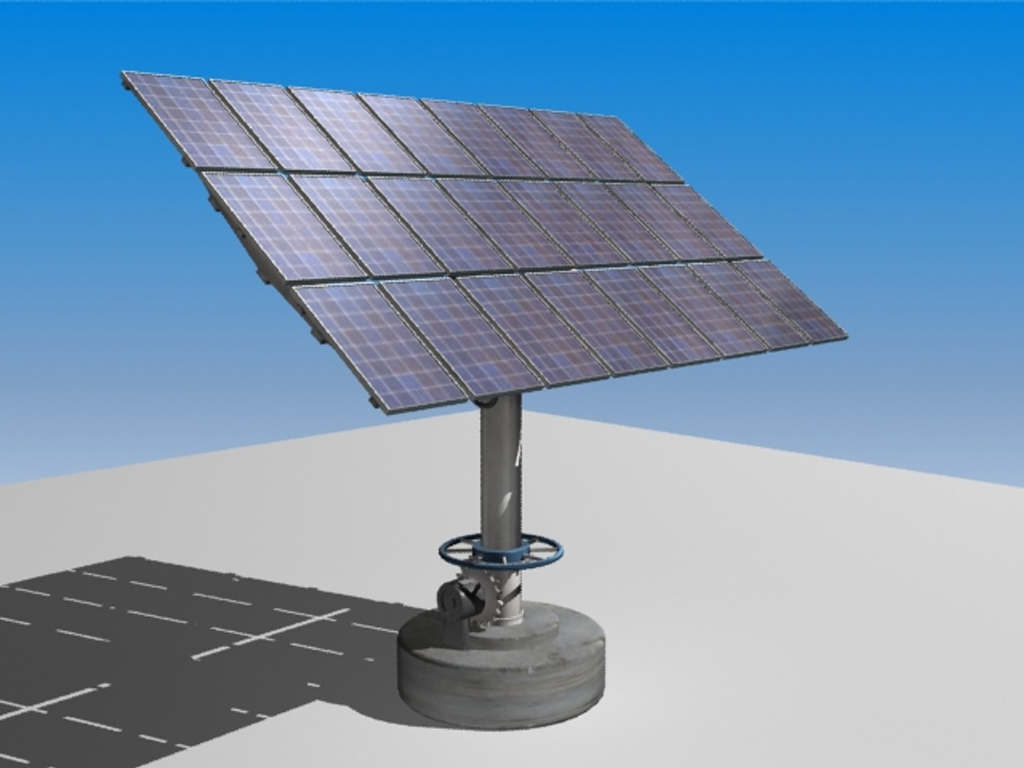 3d model solar panel