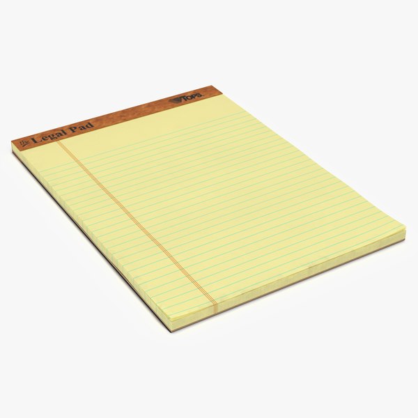 Legal Pad 3D Models for Download | TurboSquid