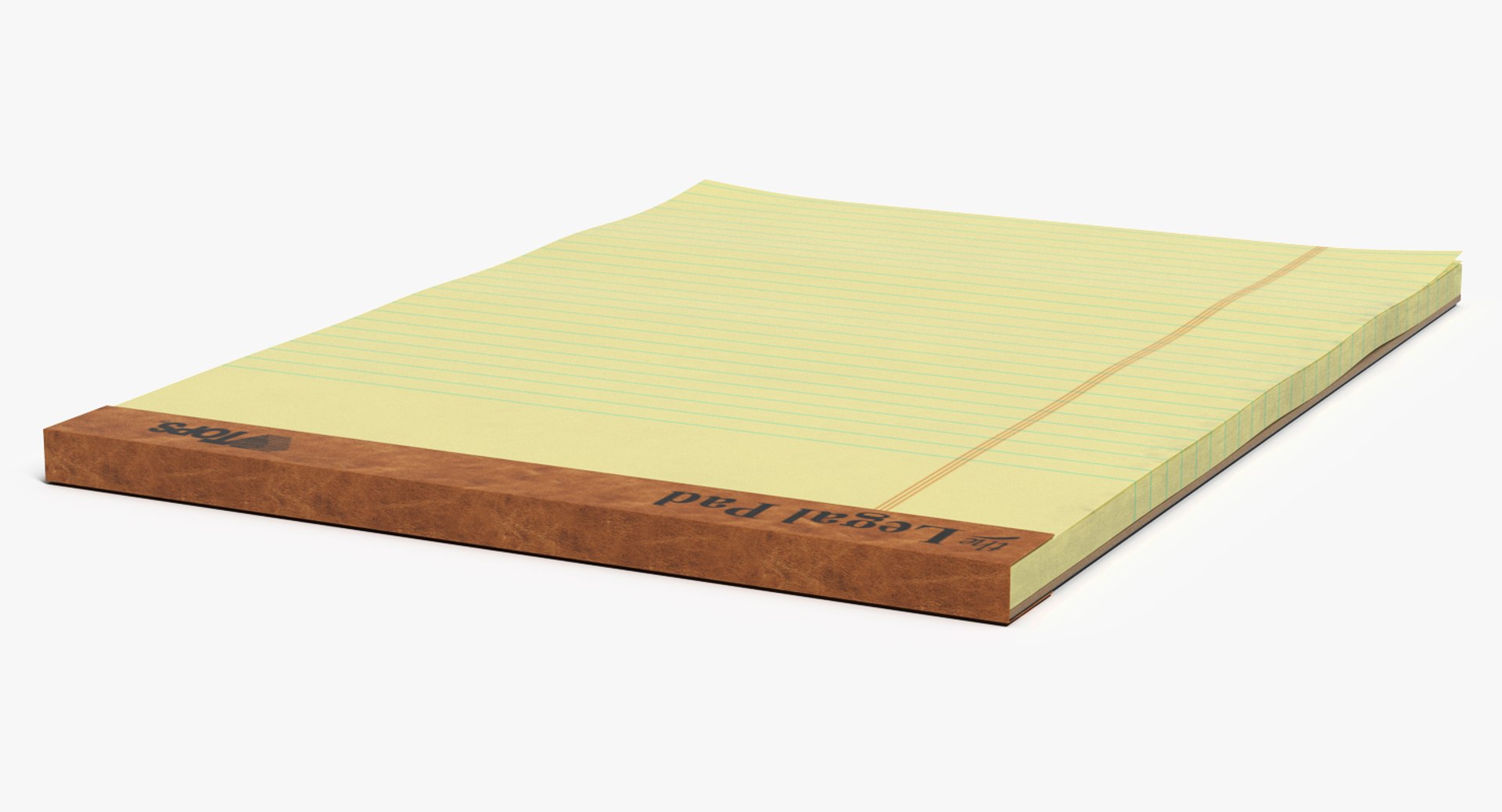 Legal Pad Writing 3D - TurboSquid 1259596