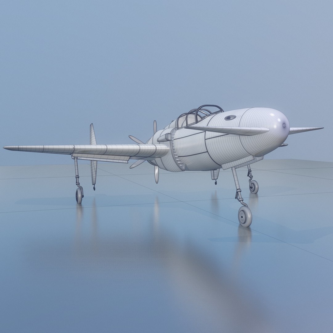 3d Airplane Originally Engines Model