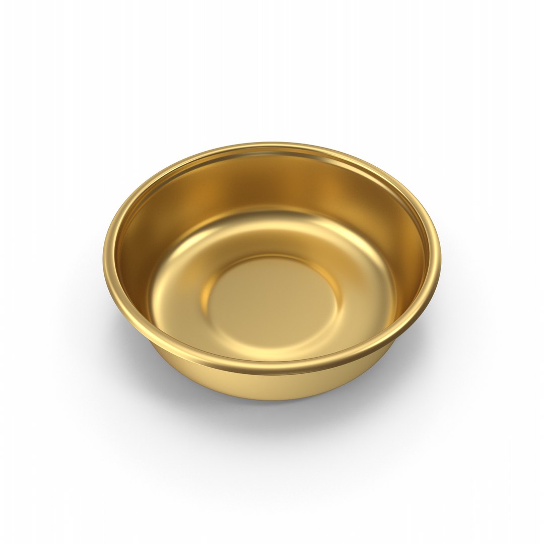 3D Model Gold Bowl - TurboSquid 1844402