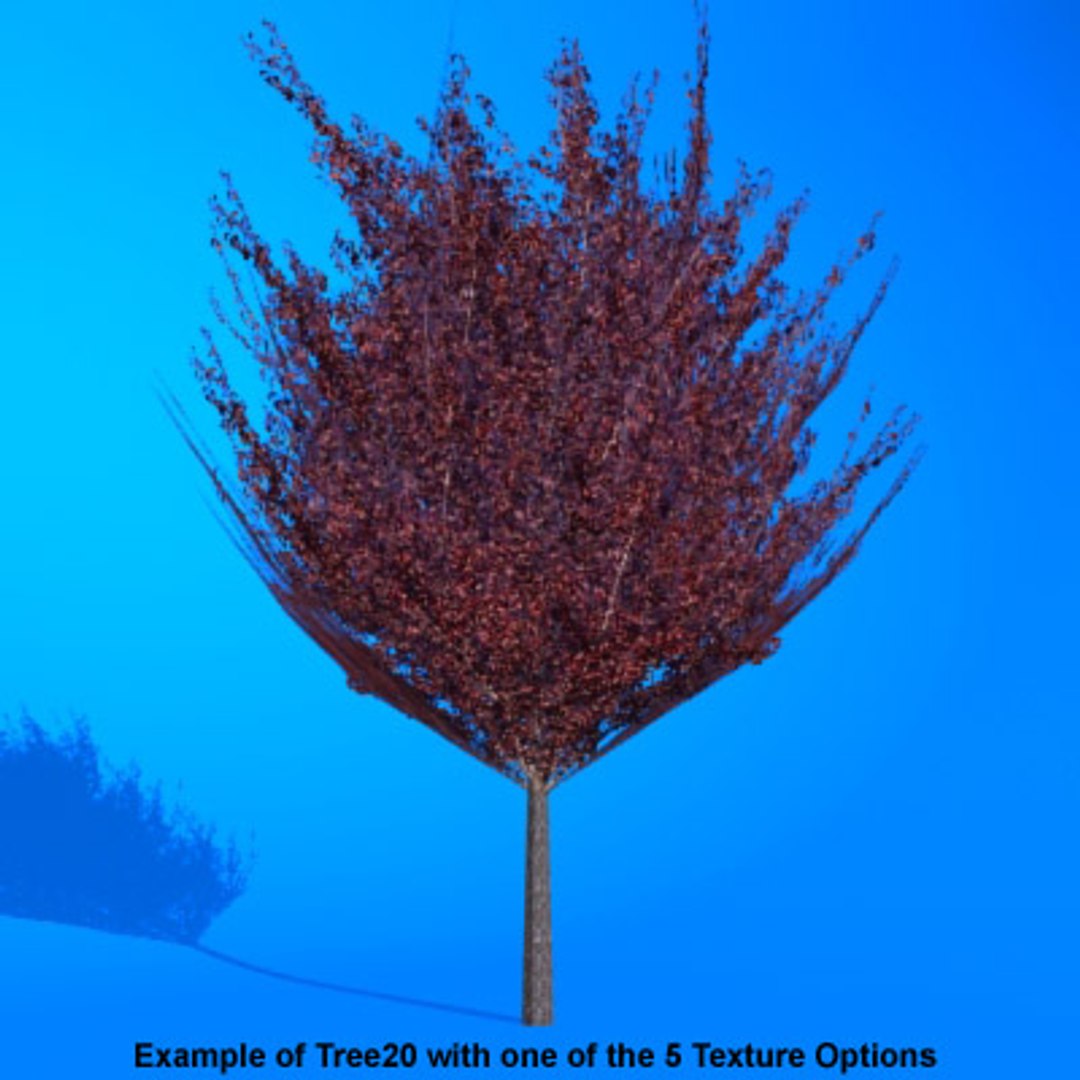 trees bark architectural 3d model