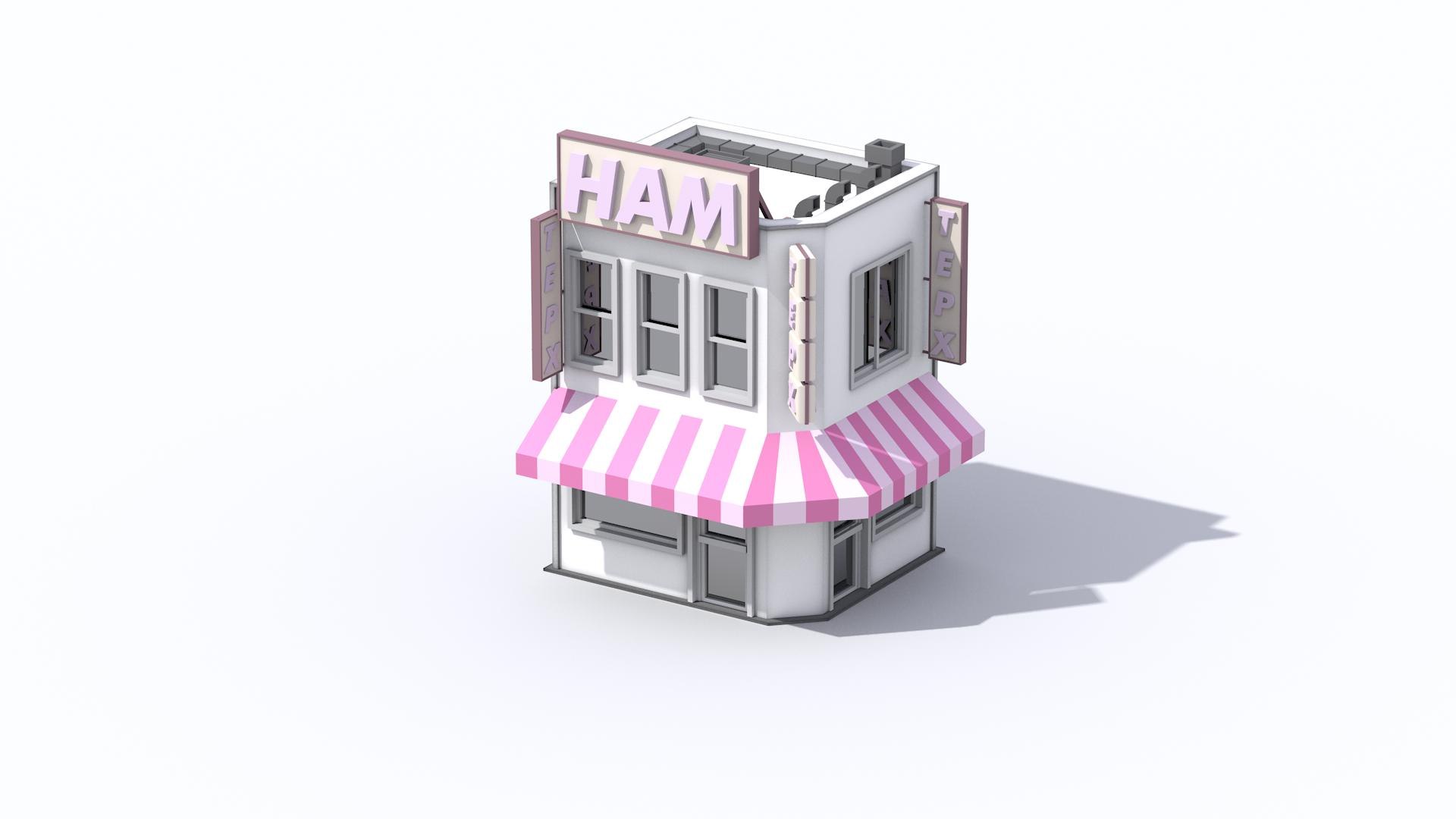 3D model stylized shop - TurboSquid 1574877