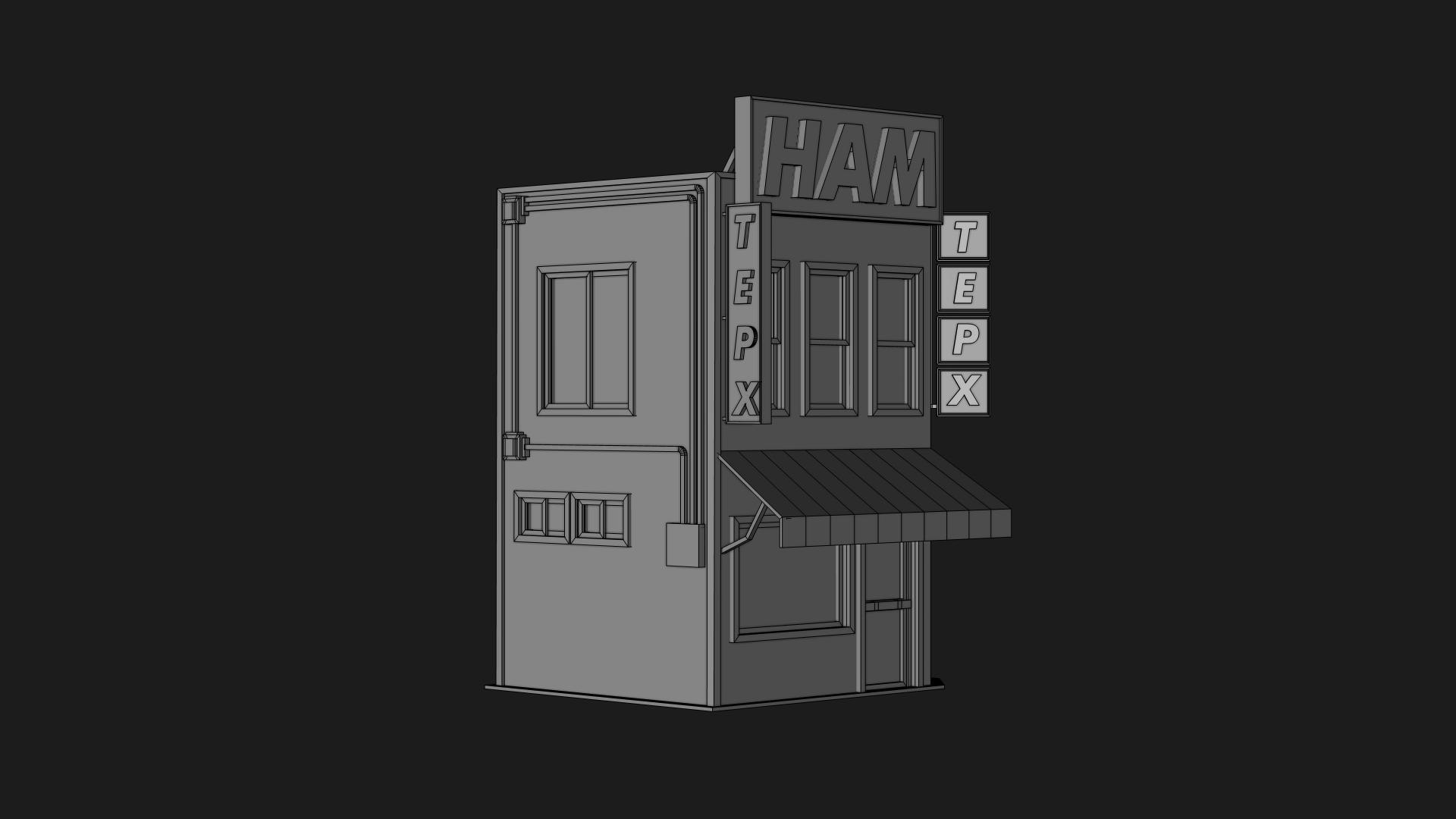 3D Model Stylized Shop - TurboSquid 1574877