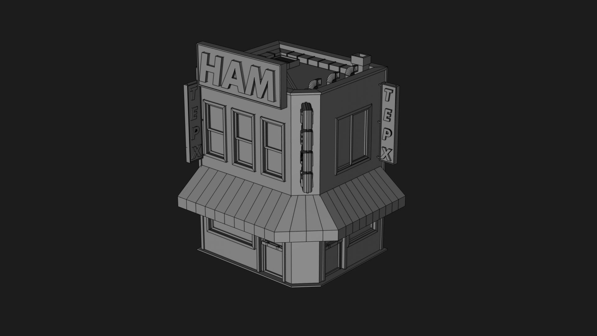 3D Model Stylized Shop - TurboSquid 1574877