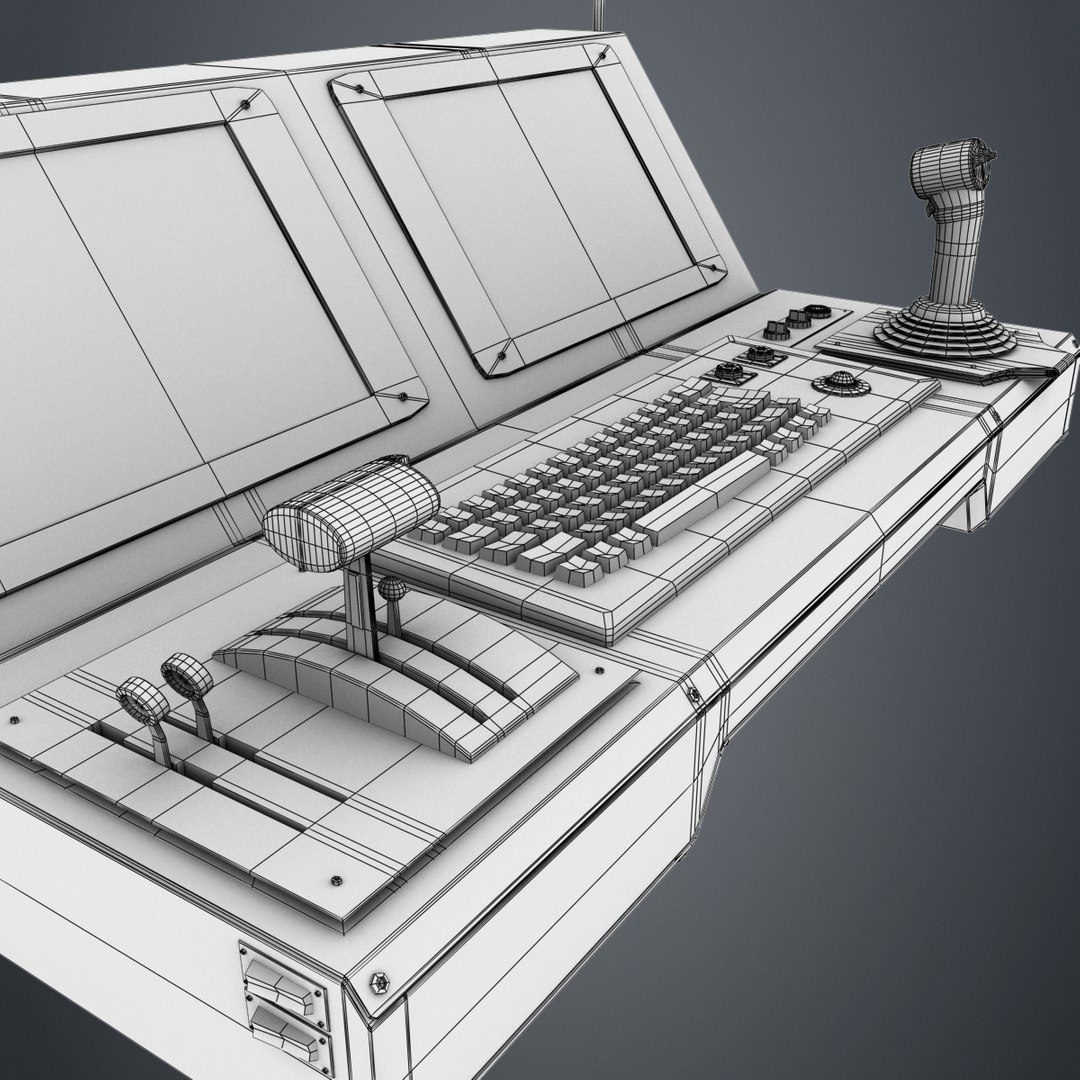 Uav Control Console 3d Model