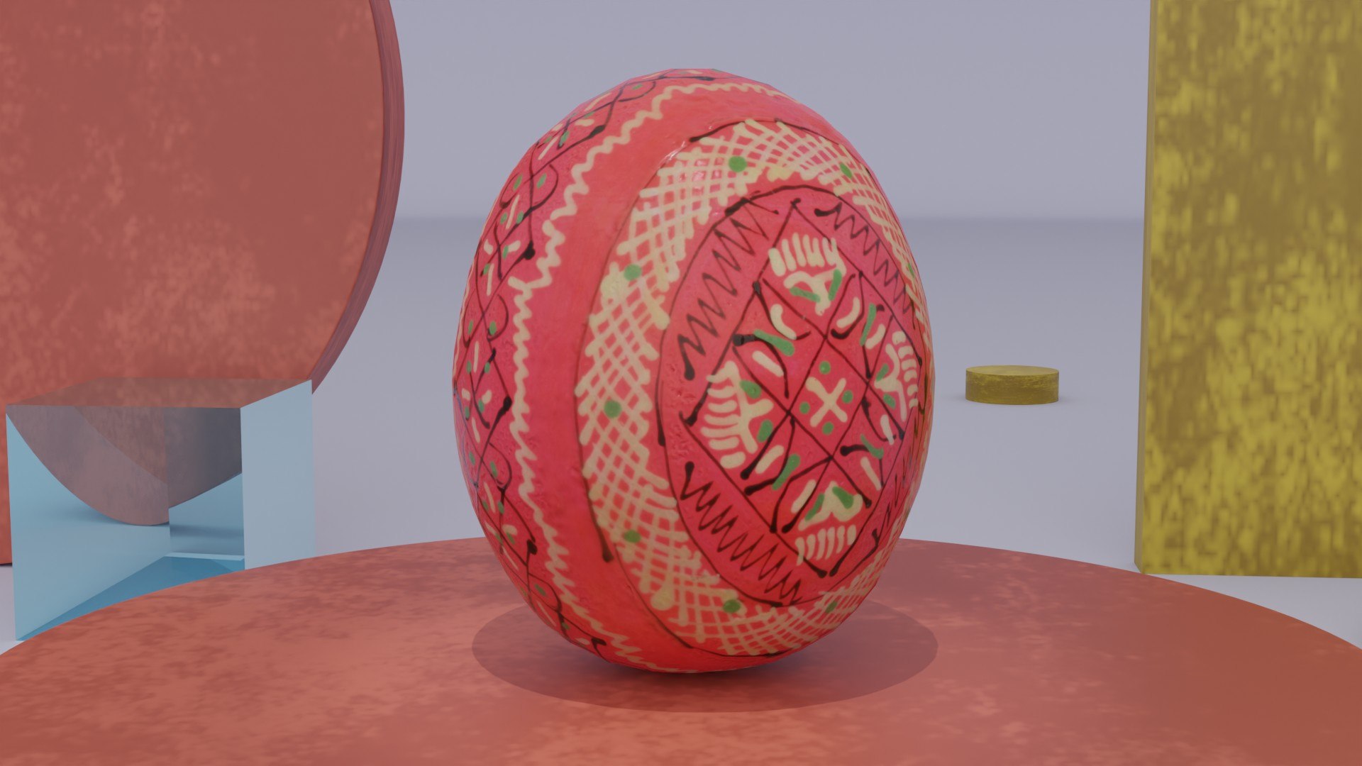 3D Easter egg 03 low-poly 3D model - TurboSquid 1952147