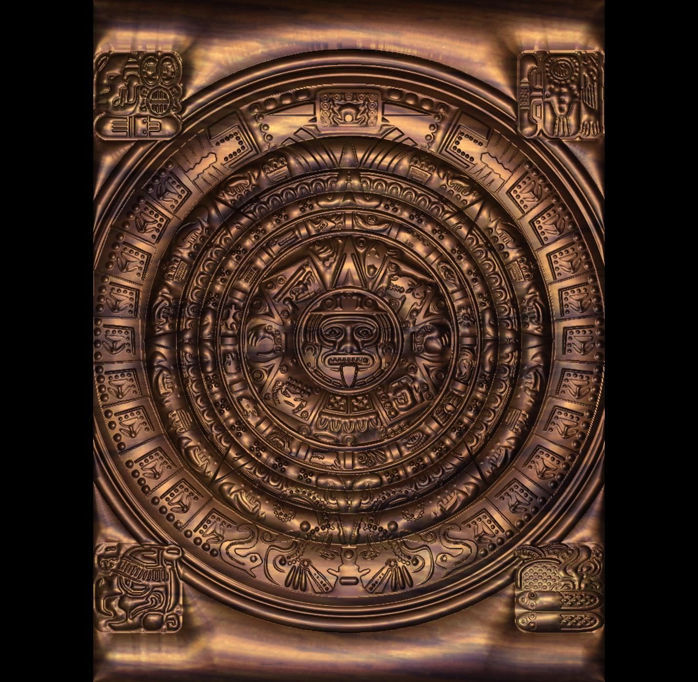 3D mayan calendar stl cnc model - TurboSquid 1251999