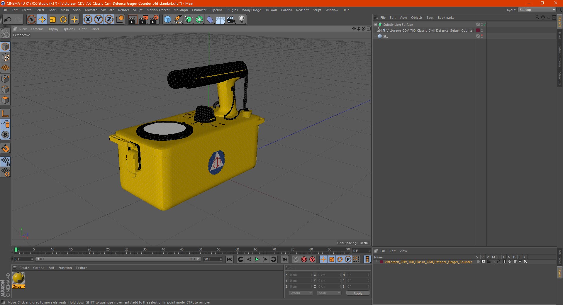 3D Victoreen Cdv 700 Classic Model - TurboSquid 1596707