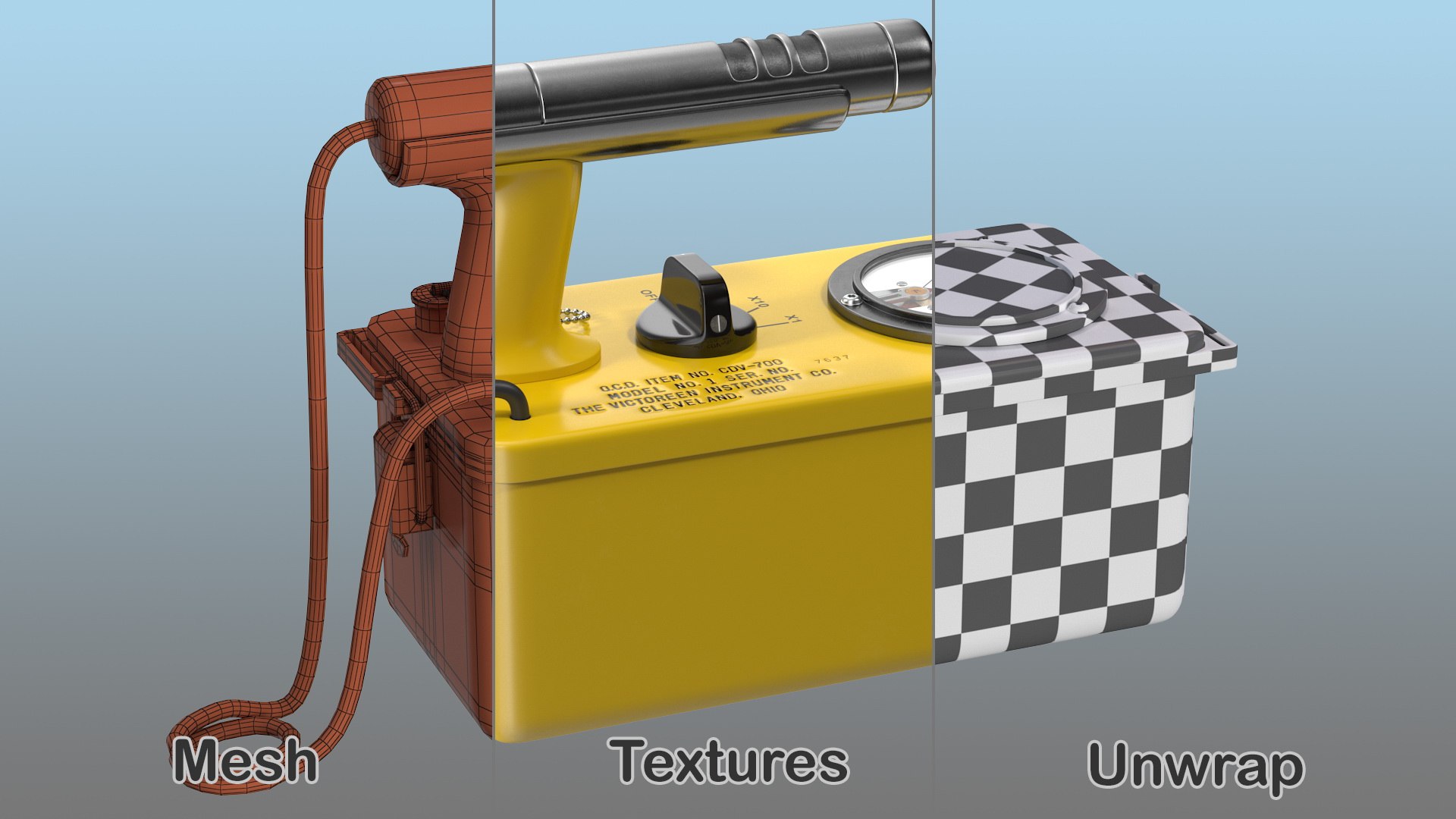 3D Victoreen Cdv 700 Classic Model - TurboSquid 1596707