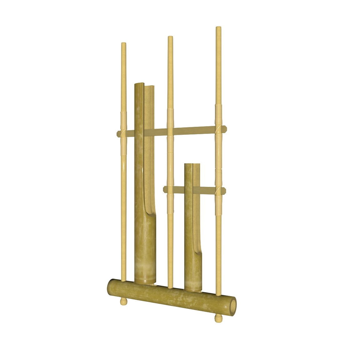 3D Model AngklungOBJ FBX - TurboSquid 2133069