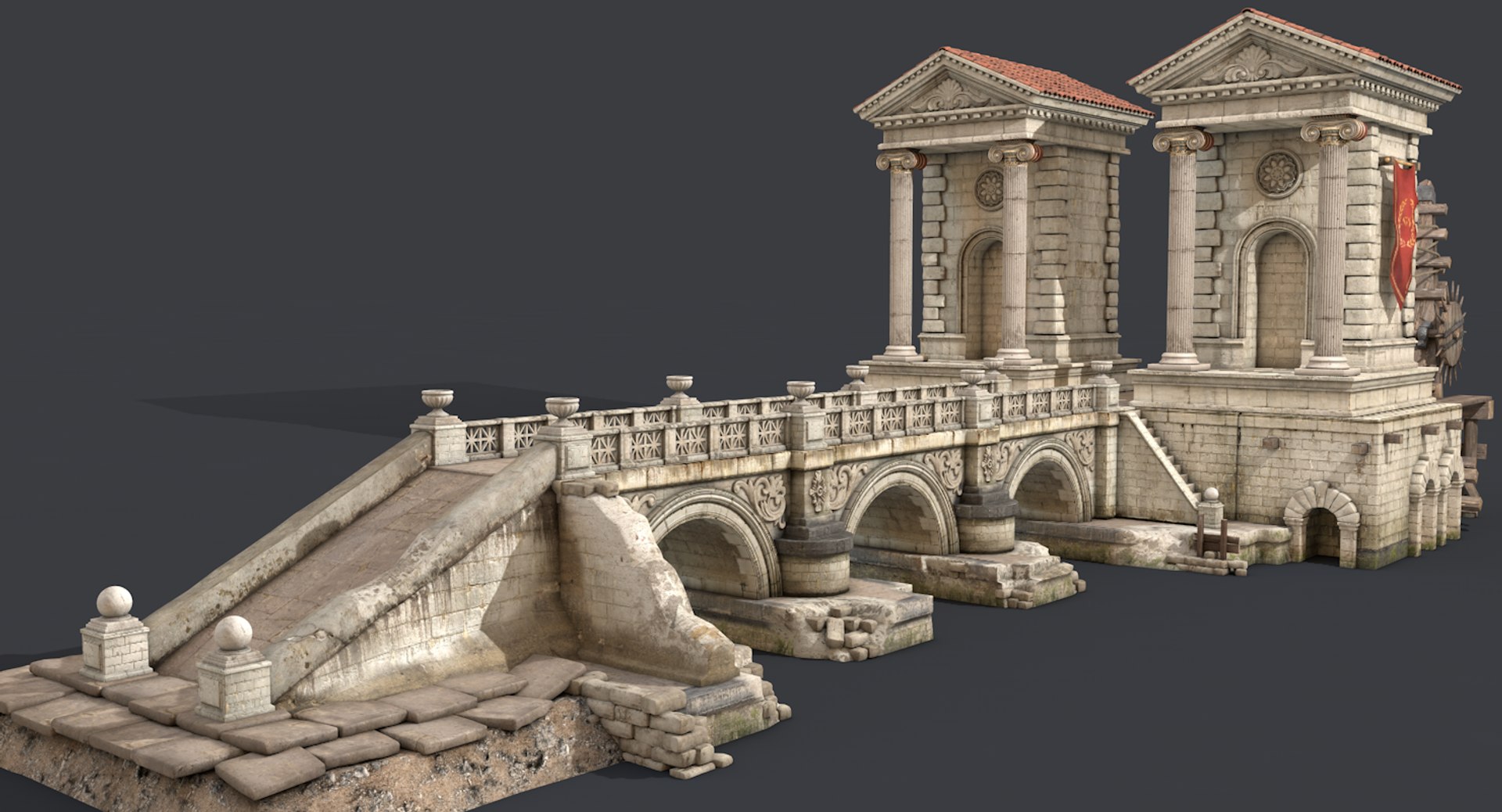 Port Ancient Rome 3D Model - TurboSquid 1188005