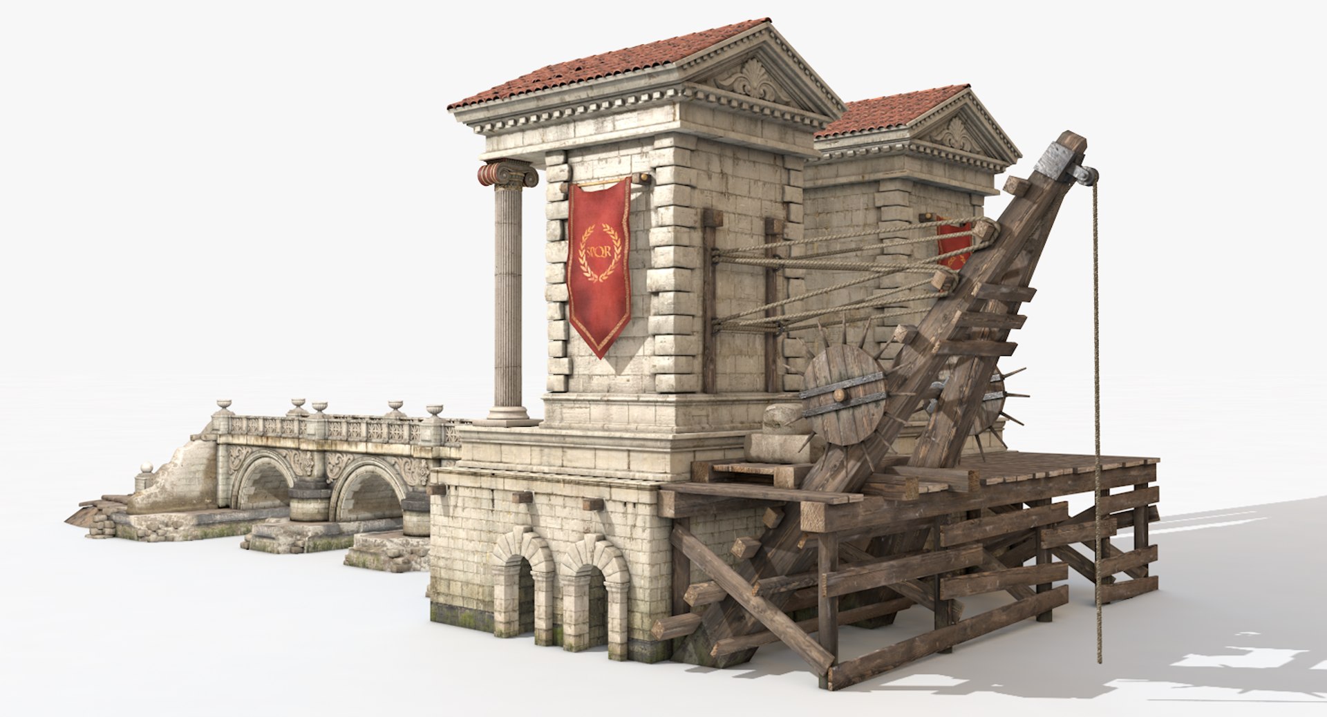 Port ancient rome 3D model - TurboSquid 1188005
