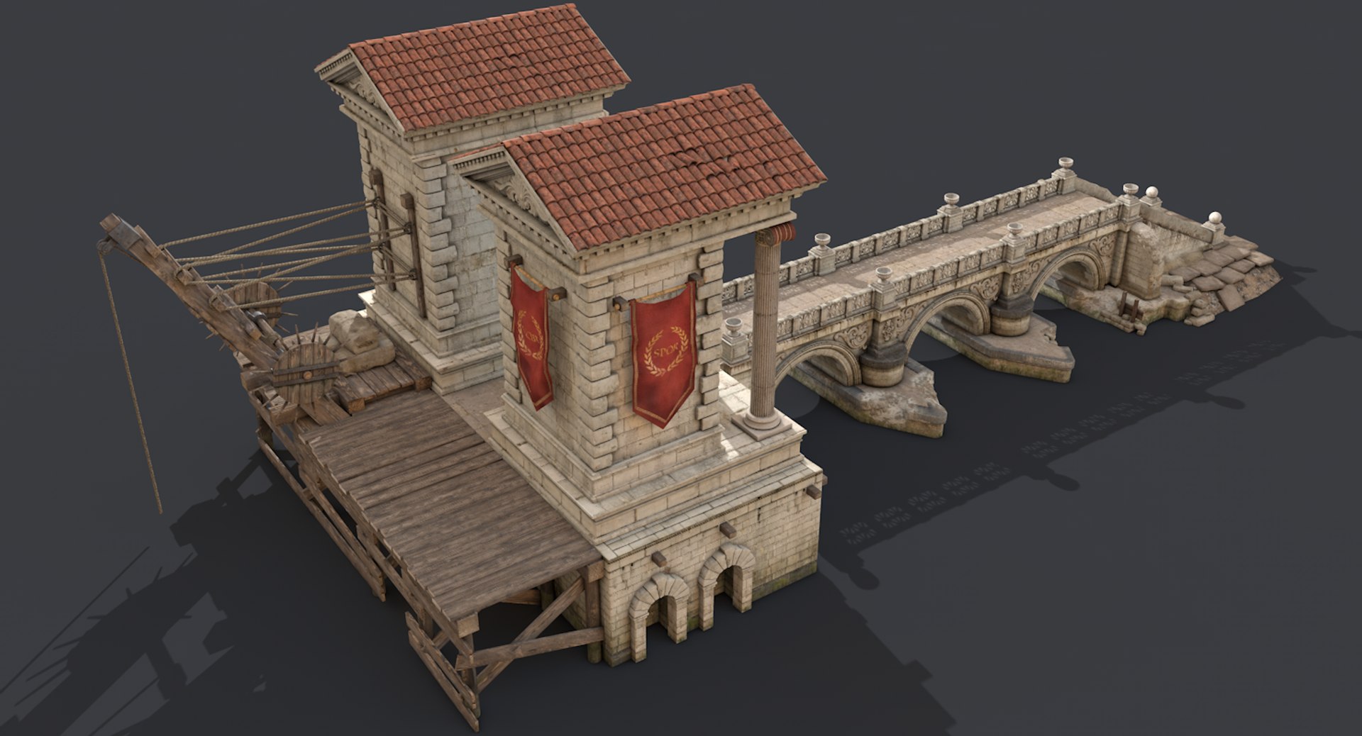 Port Ancient Rome 3D Model - TurboSquid 1188005