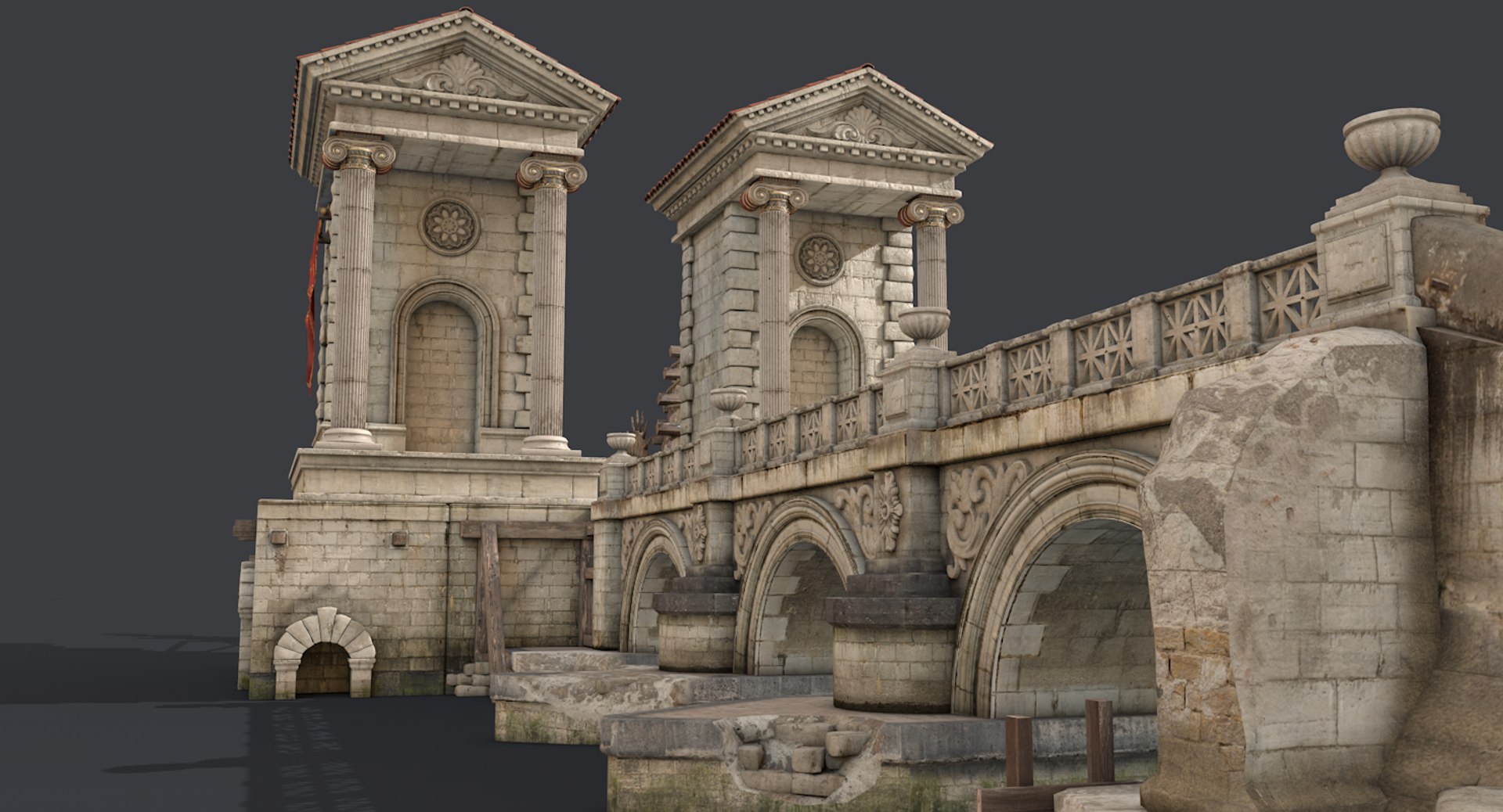 Port Ancient Rome 3D Model - TurboSquid 1188005