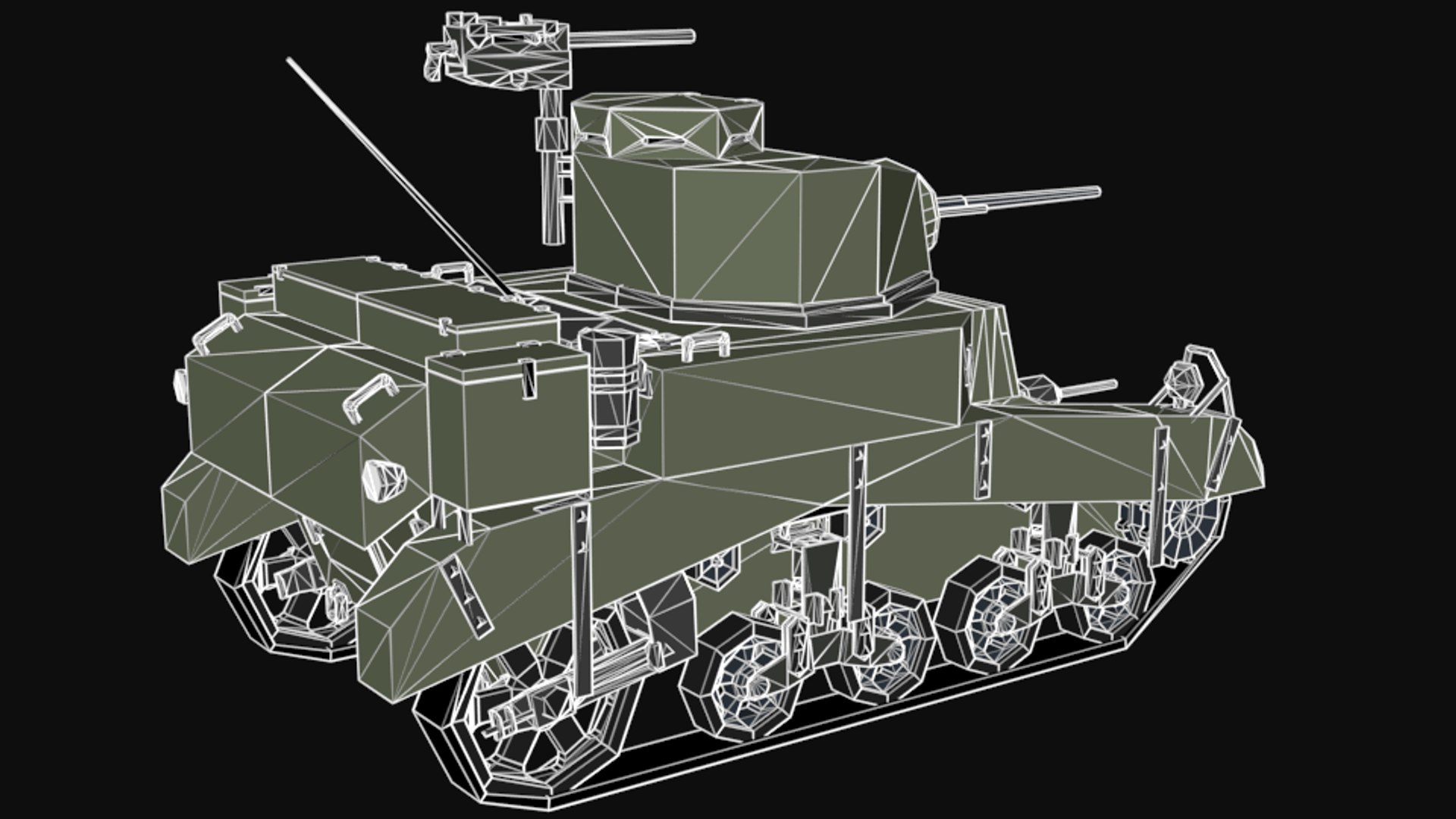 Isometric Ww2 M3 3D Model - TurboSquid 1427135