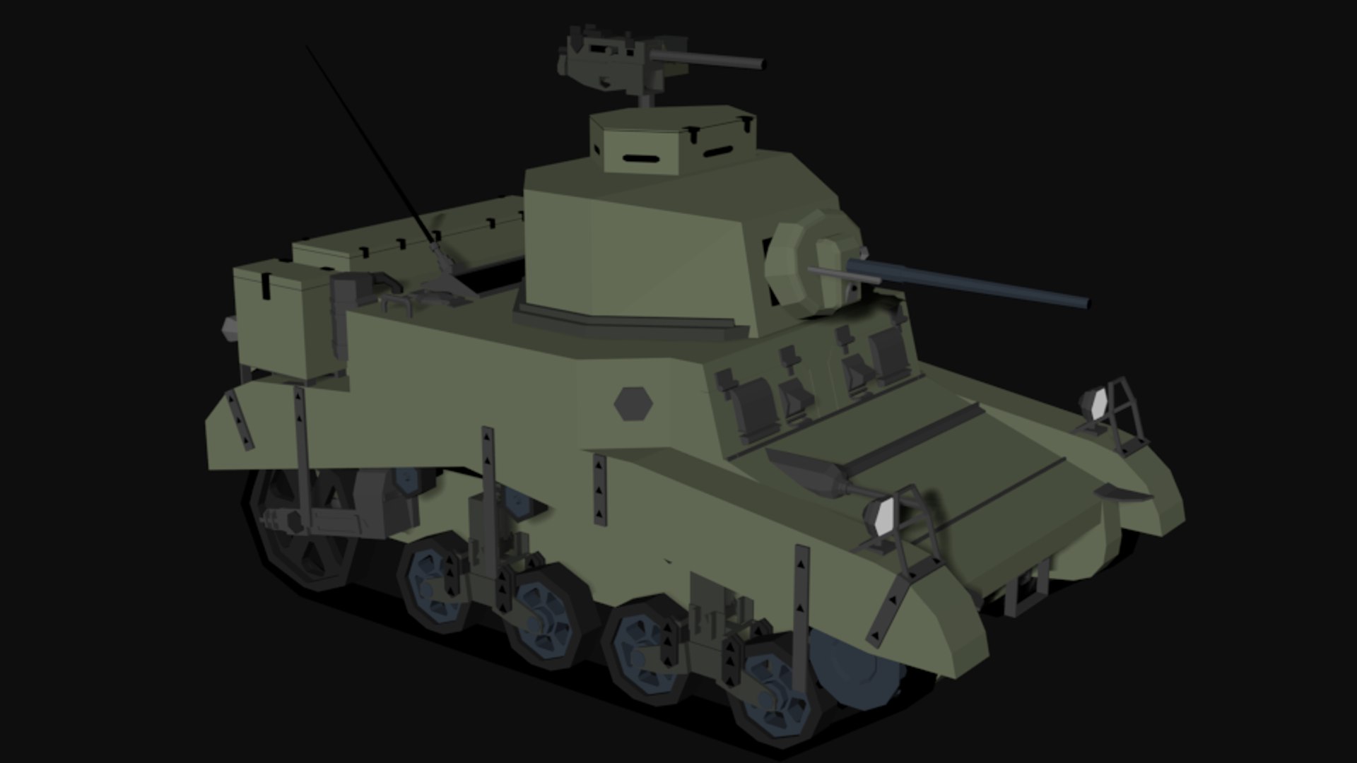 Isometric Ww2 M3 3D Model - TurboSquid 1427135