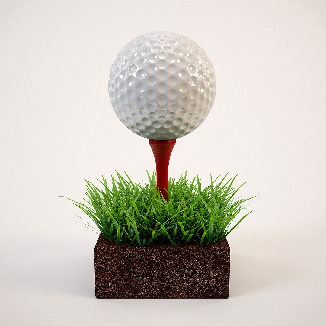 3d obj golf ball