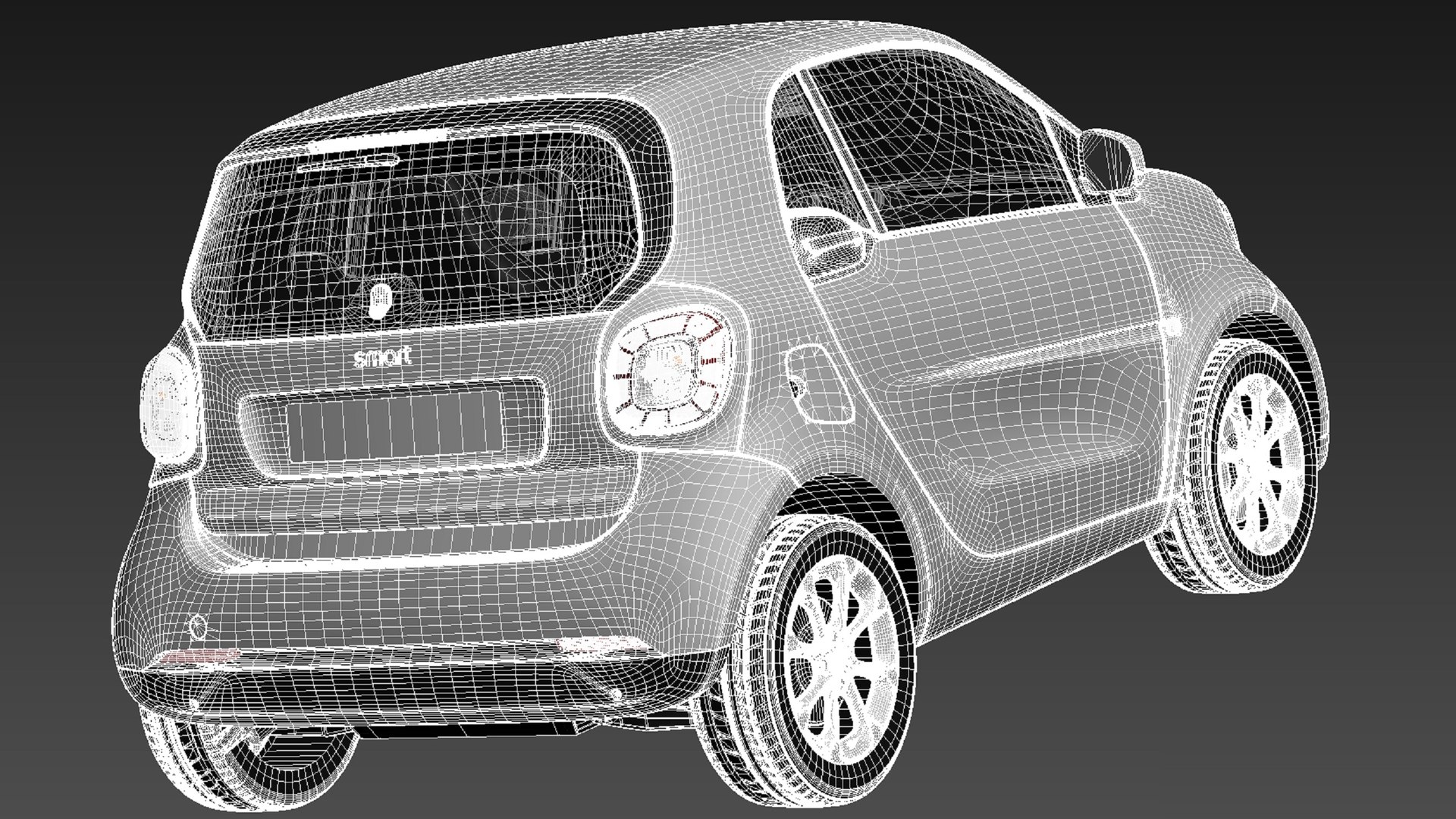 2015 smart fortwo 3d obj